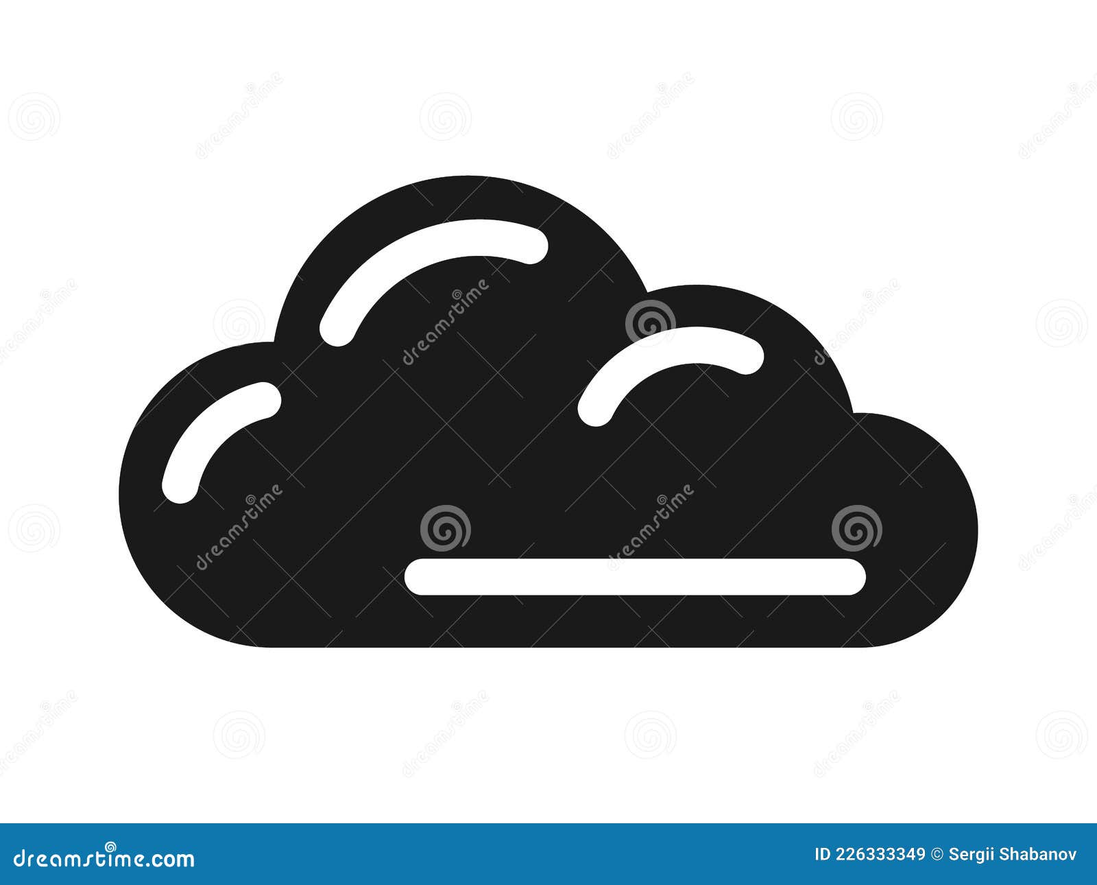 Web Cloud Icon of Simple Flat Stile Stock Vector - Illustration of ...