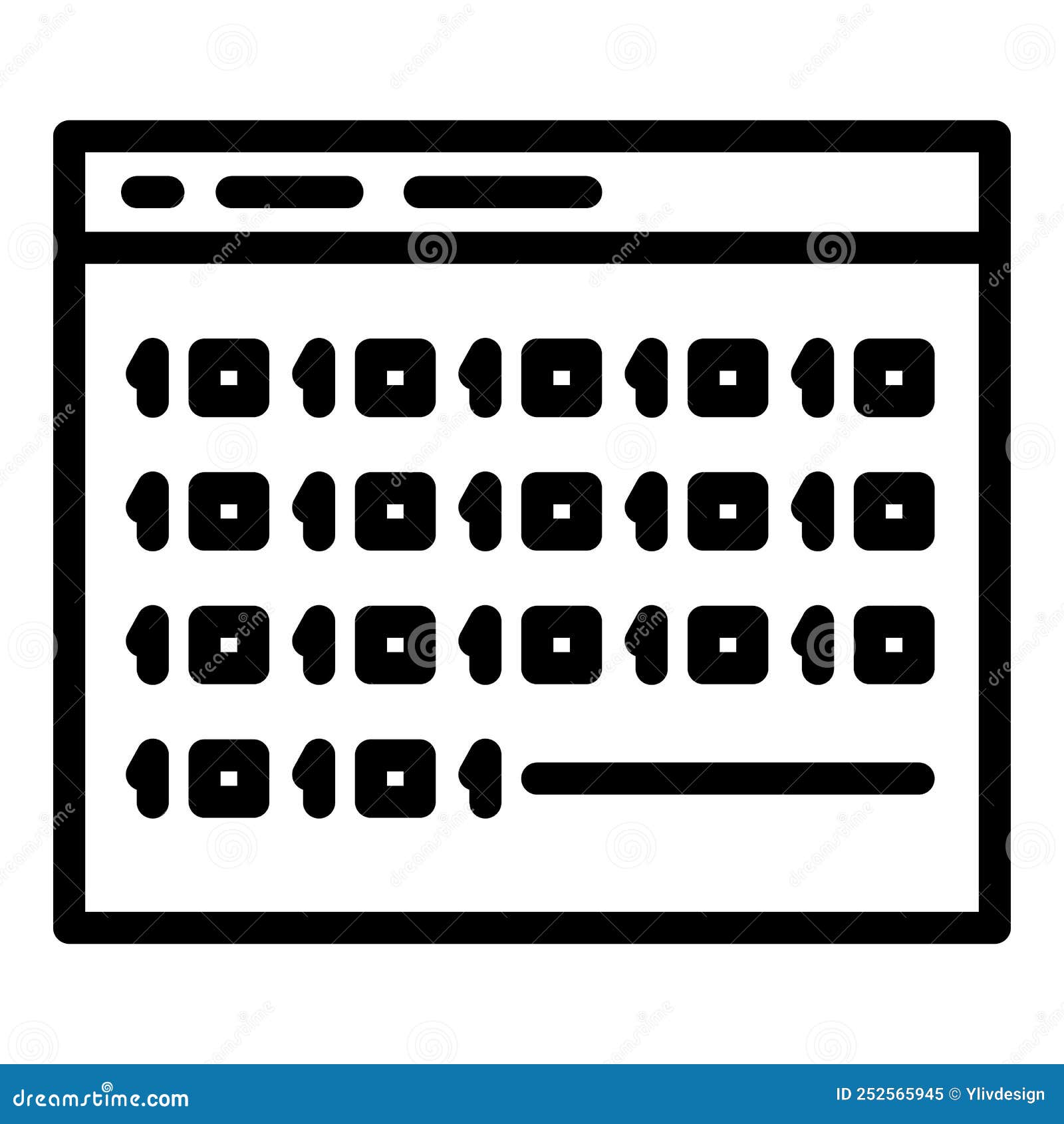 Web Code Source Icon Outline Vector. Build Process Stock Illustration ...
