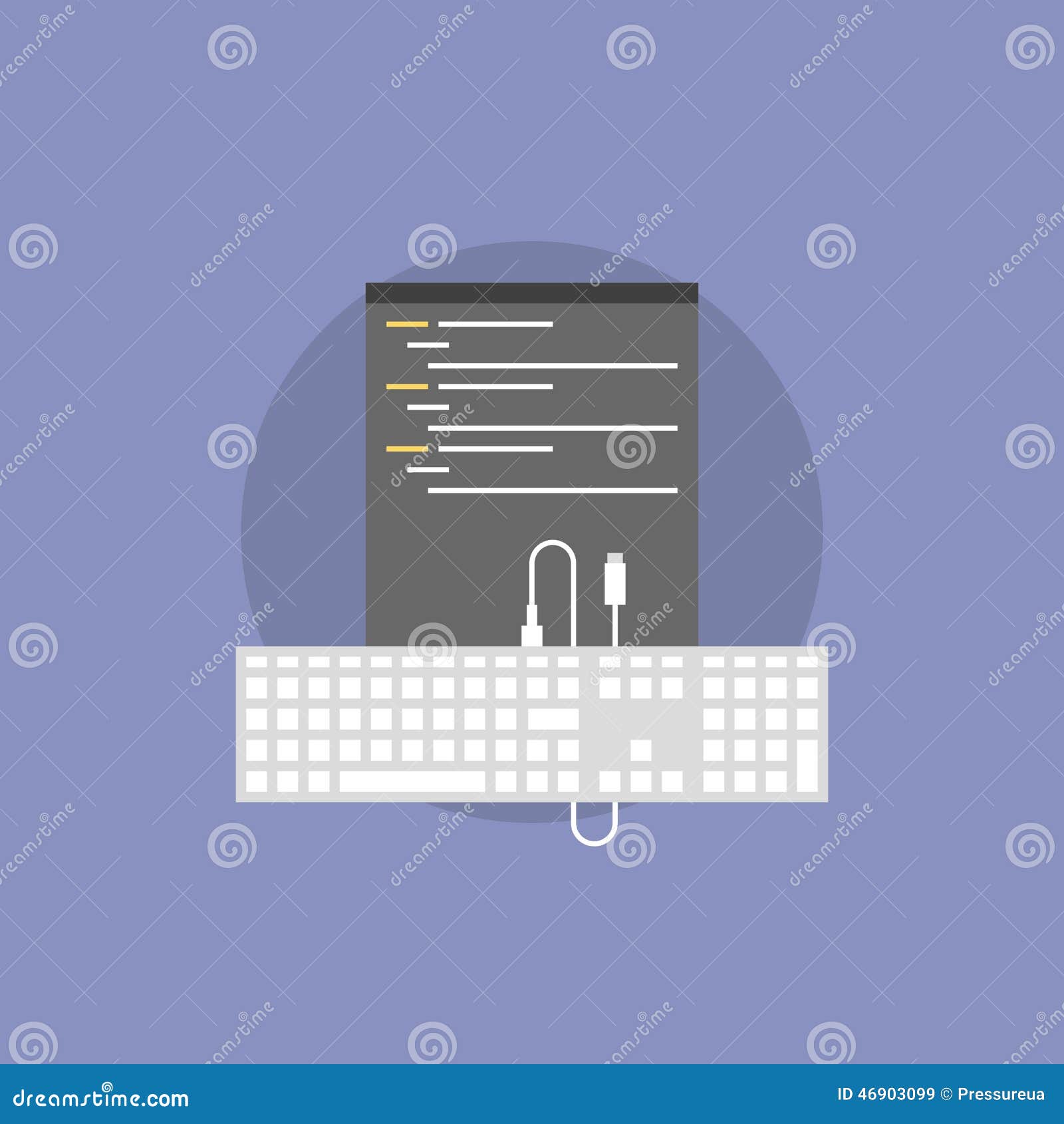 Web Coding Flat Icon Illustration Stock Vector - Illustration of layout ...