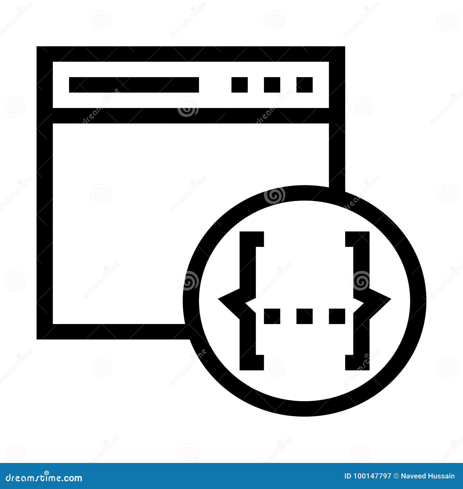 Web coding icon stock vector. Illustration of technology - 100147797 Web coding icon stock vector. Illustration of technology - 100147797