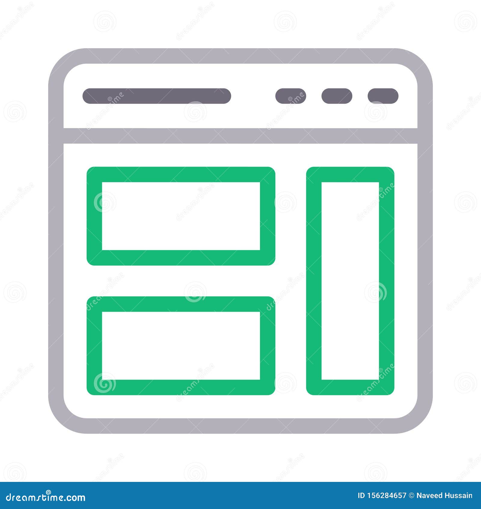 Web Colour Line Vector Icon Stock Vector - Illustration of data ...