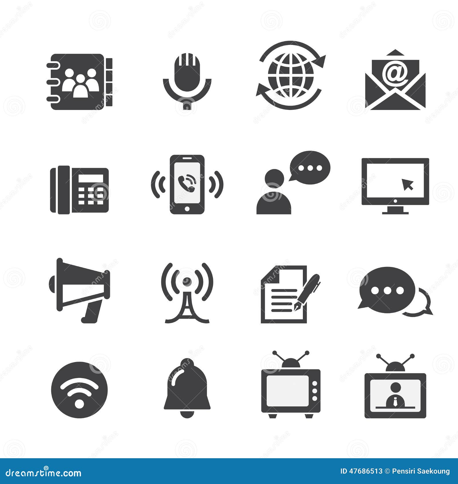 Web communication icon stock vector. Illustration of bird - 47686513