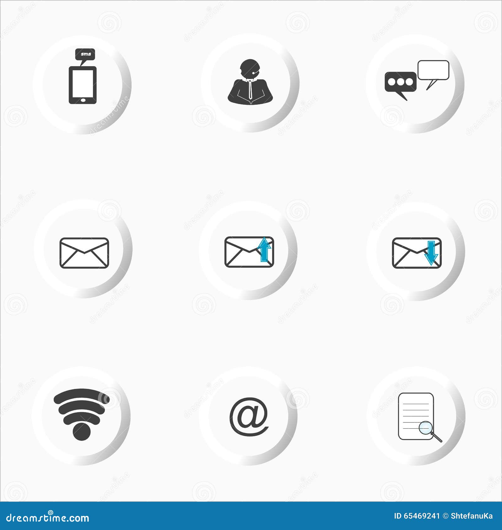 Web, Communication Icons: Internet Vector Set. Stock Vector ...