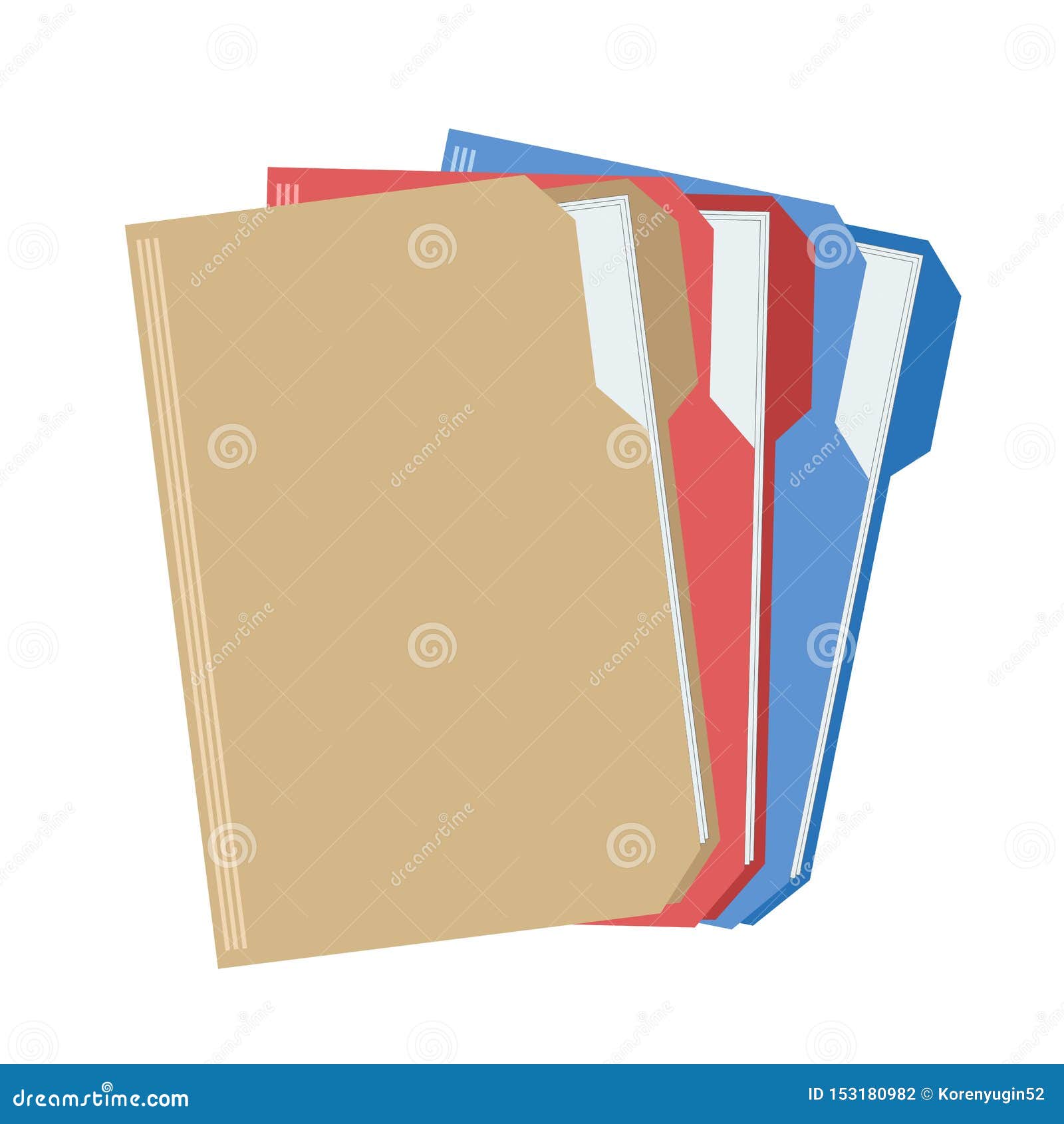 Row Of Color Folders Royalty-Free Stock Photo | CartoonDealer.com #24496719