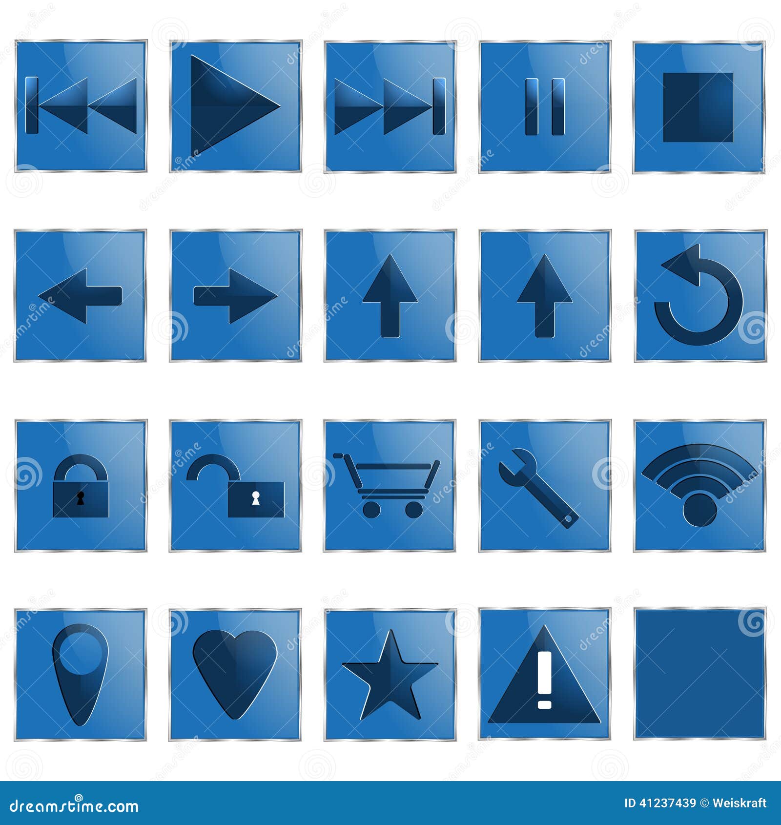 Web Computer Icons stock vector. Illustration of media - 41237439