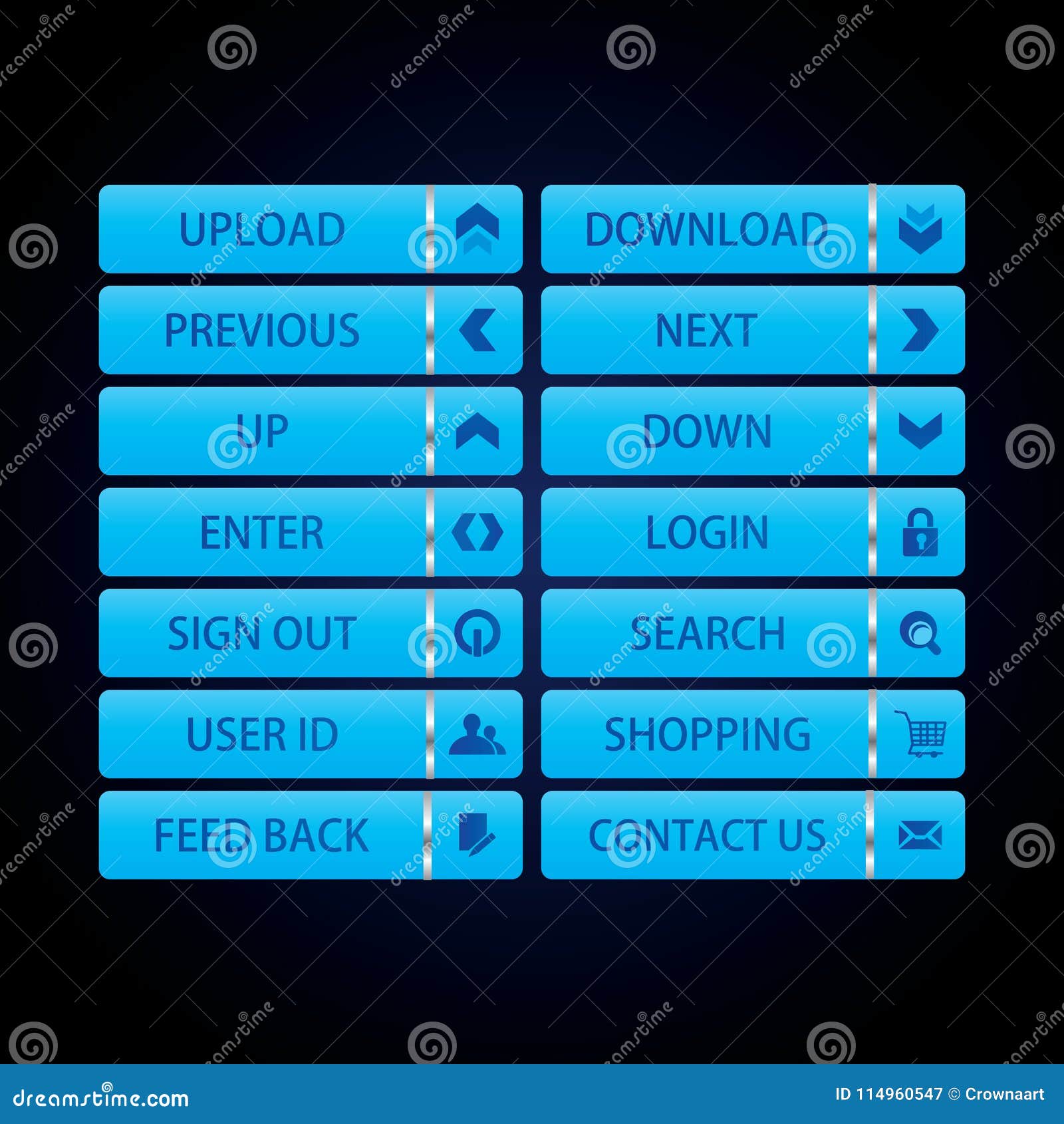 Web Design buttons Theme stock illustration. Illustration of computing - 114960547