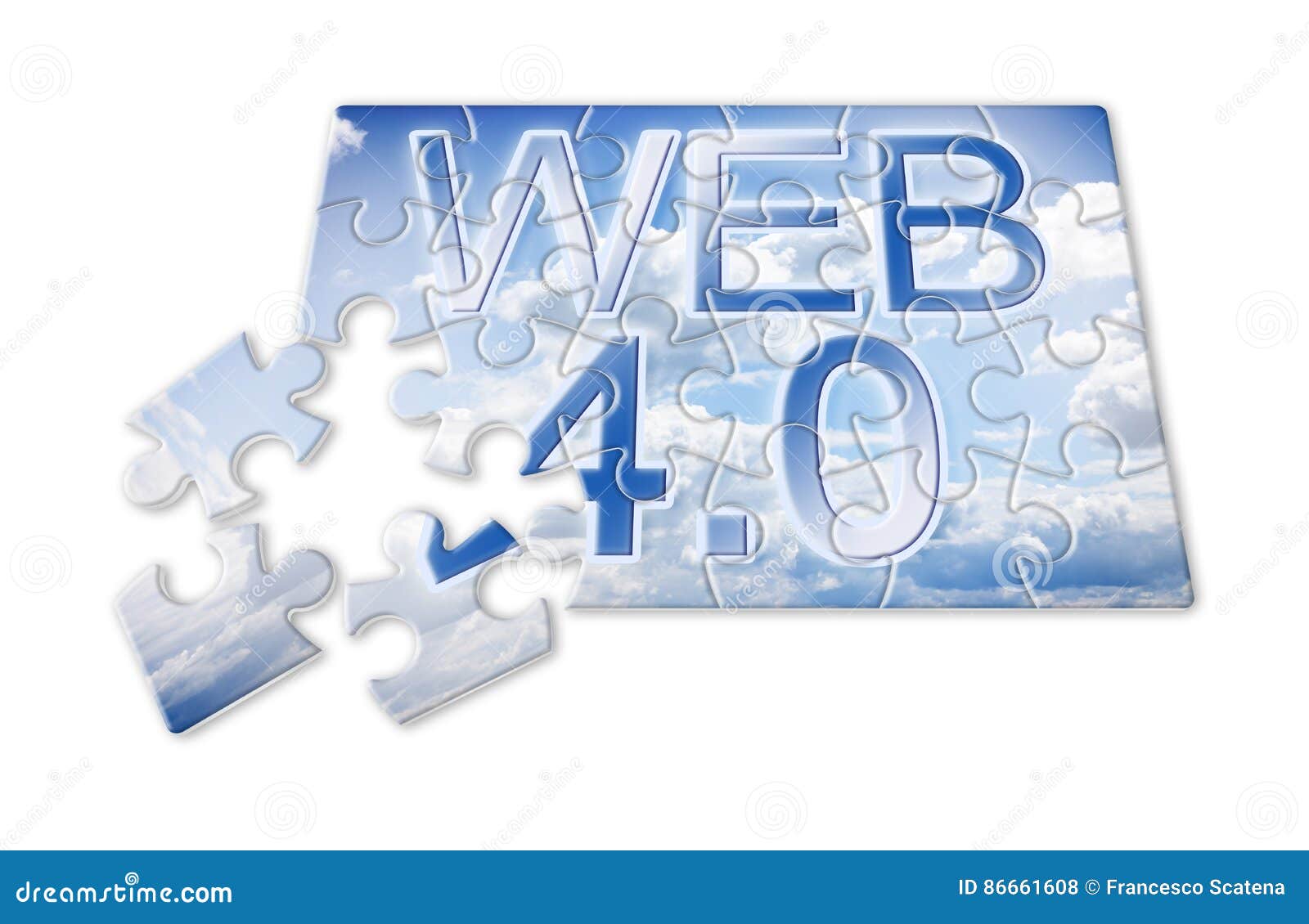 WEB 4.0 - Concept Image in Puzzle Shape Stock Photo - Image of puzzle ...