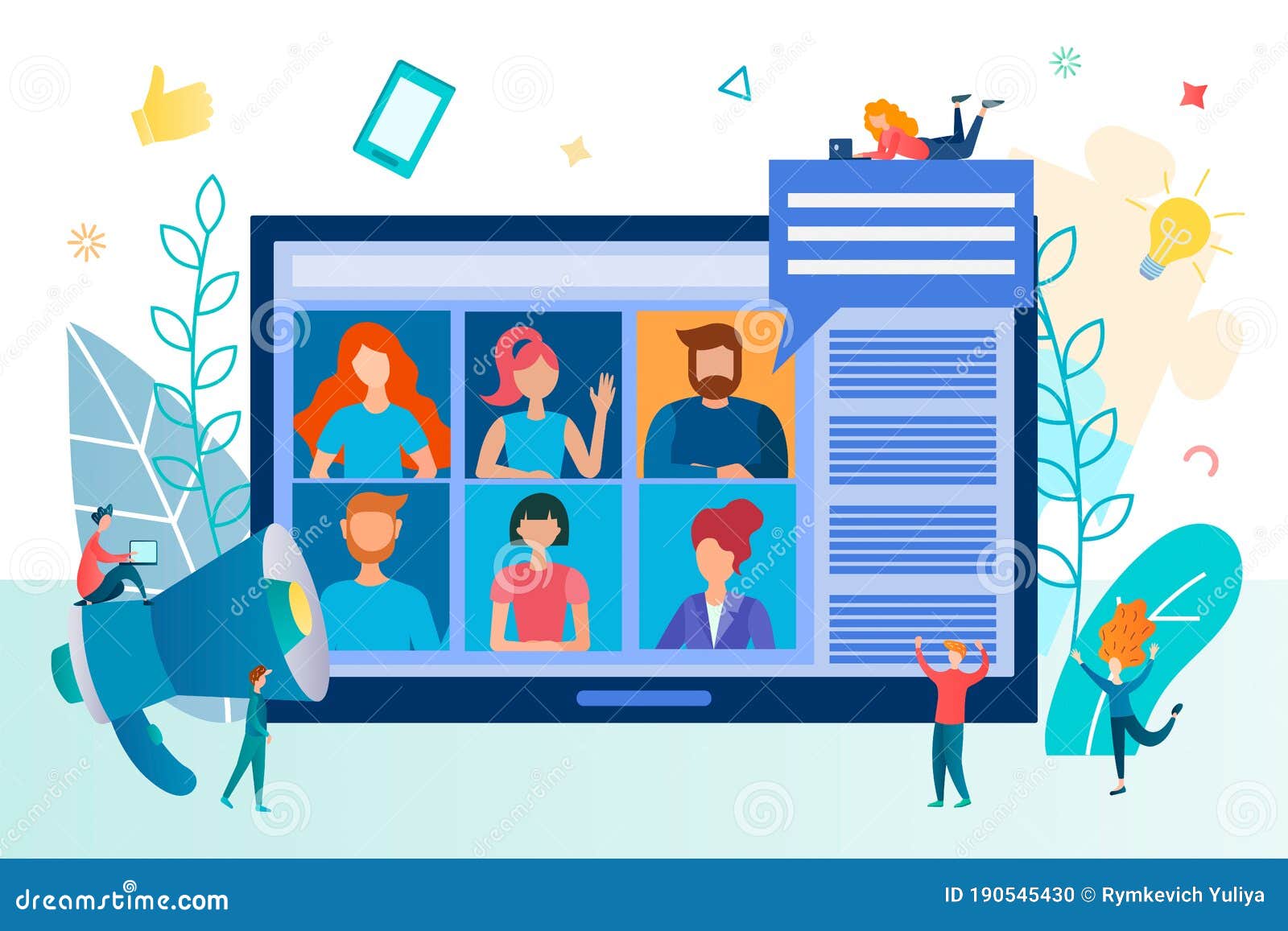 Web Conference, Online Seminar, Online Training, Online Meeting Stock ...