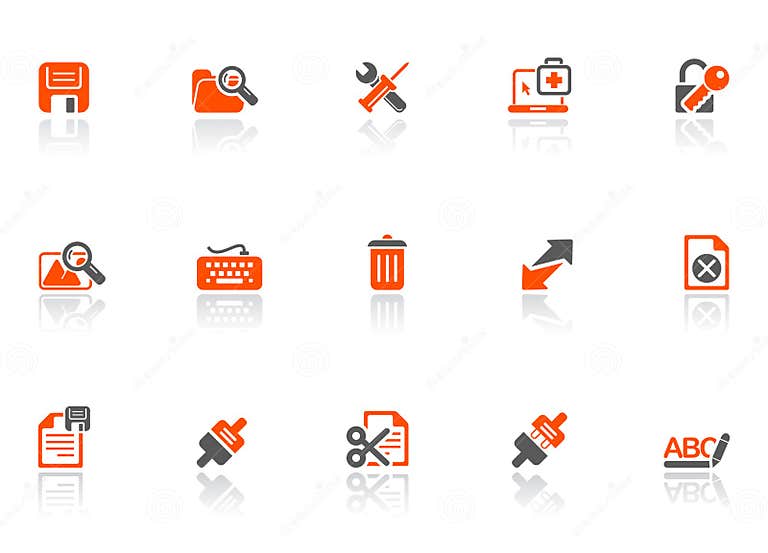 Web and connect icons stock vector. Illustration of icons - 9698827