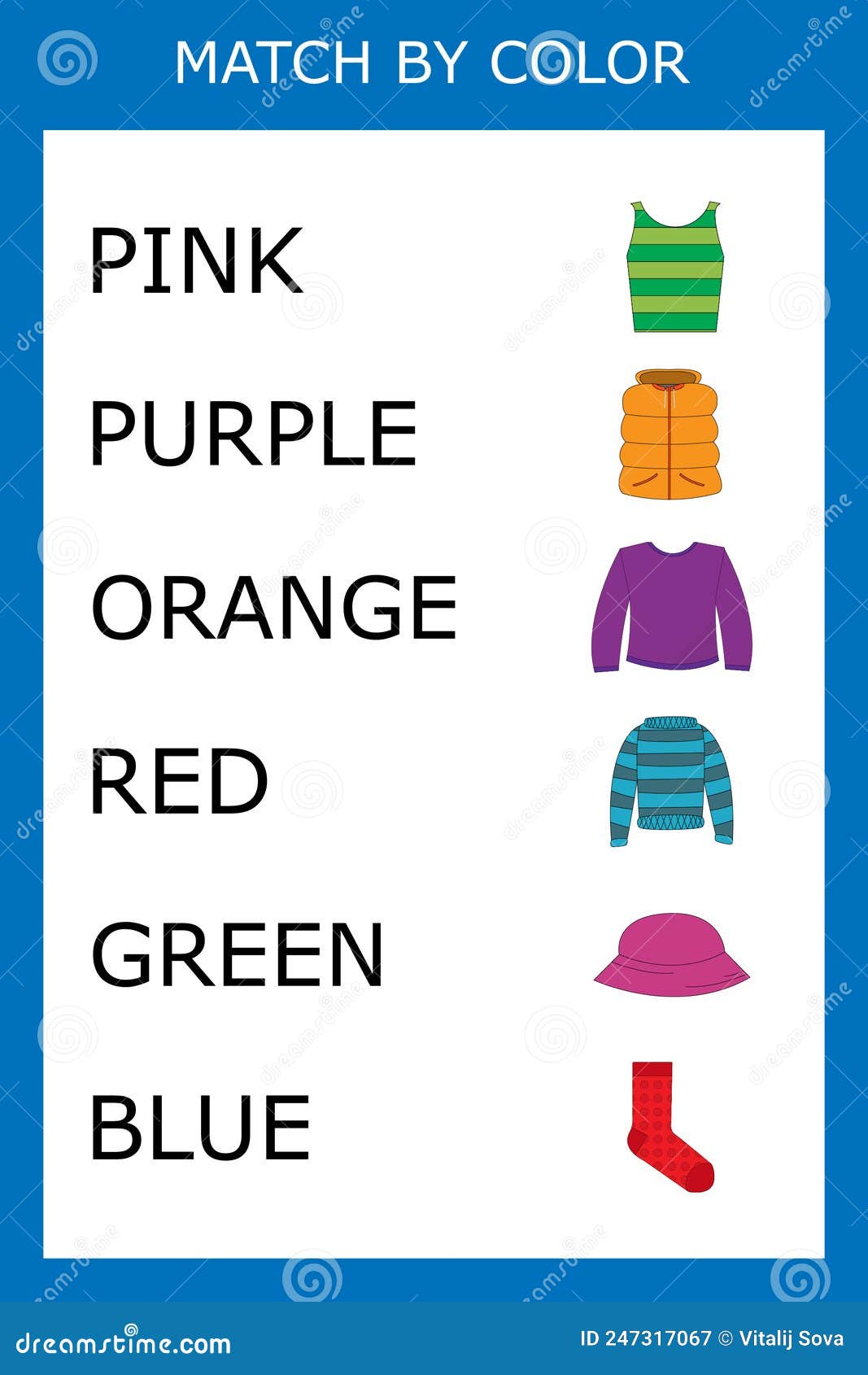 Educational Game for Children. Stock Illustration - Illustration of ...