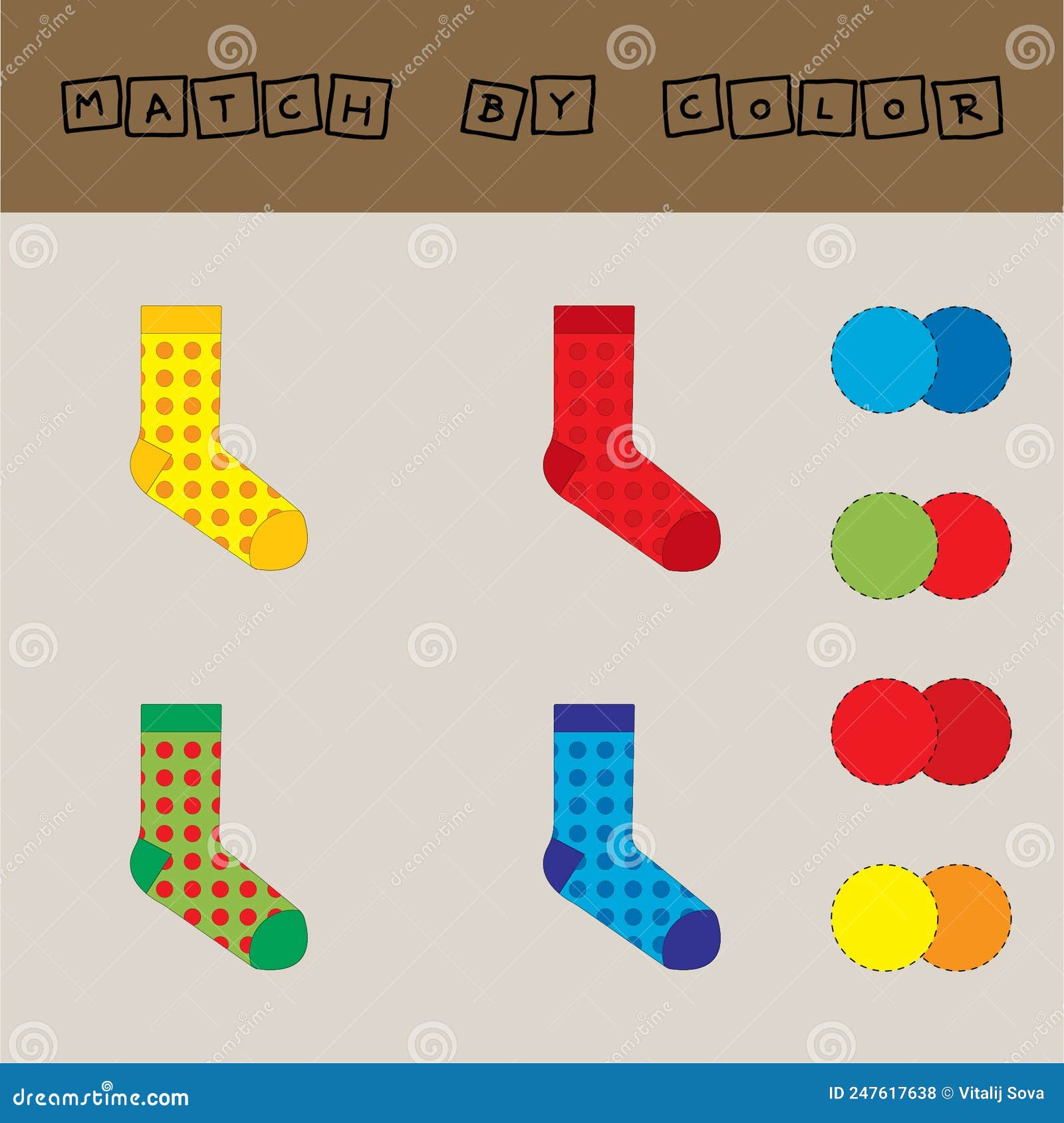 Logic game for children stock illustration. Illustration of colorful ...