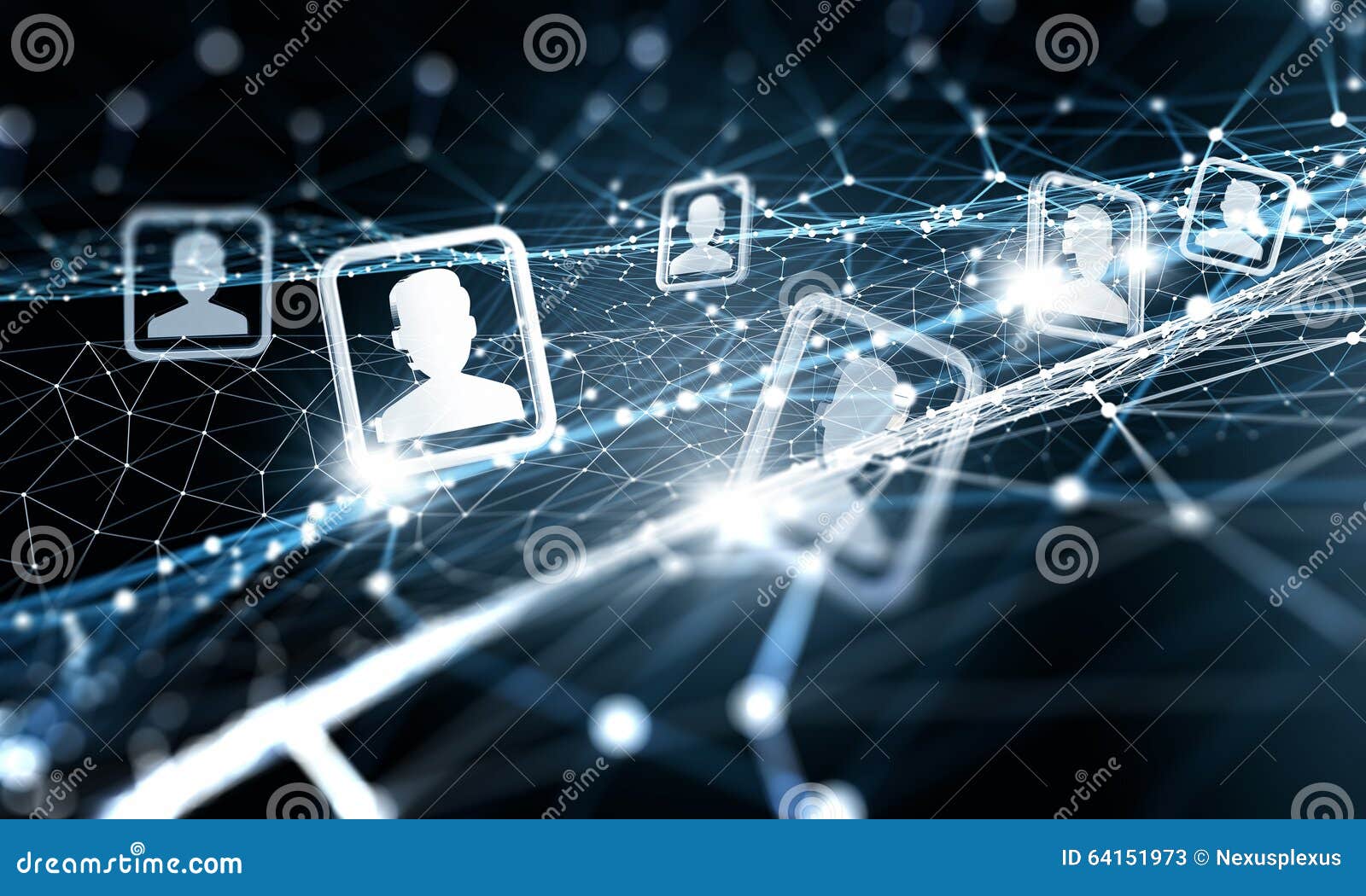 Web Connection and Communication Stock Image - Image of networking ...