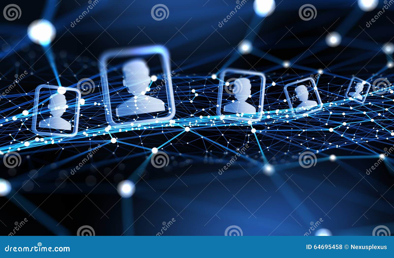 Web Connection and Communication Stock Photo - Image of digital, blue ...