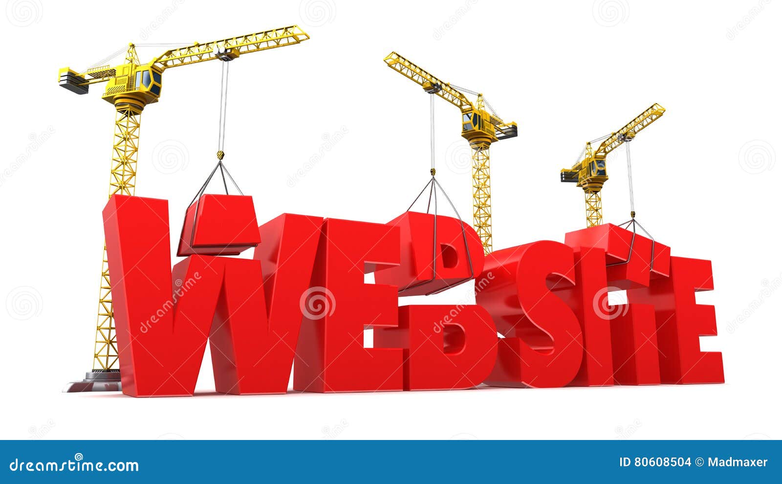 Web construction stock illustration. Illustration of blue - 80608504