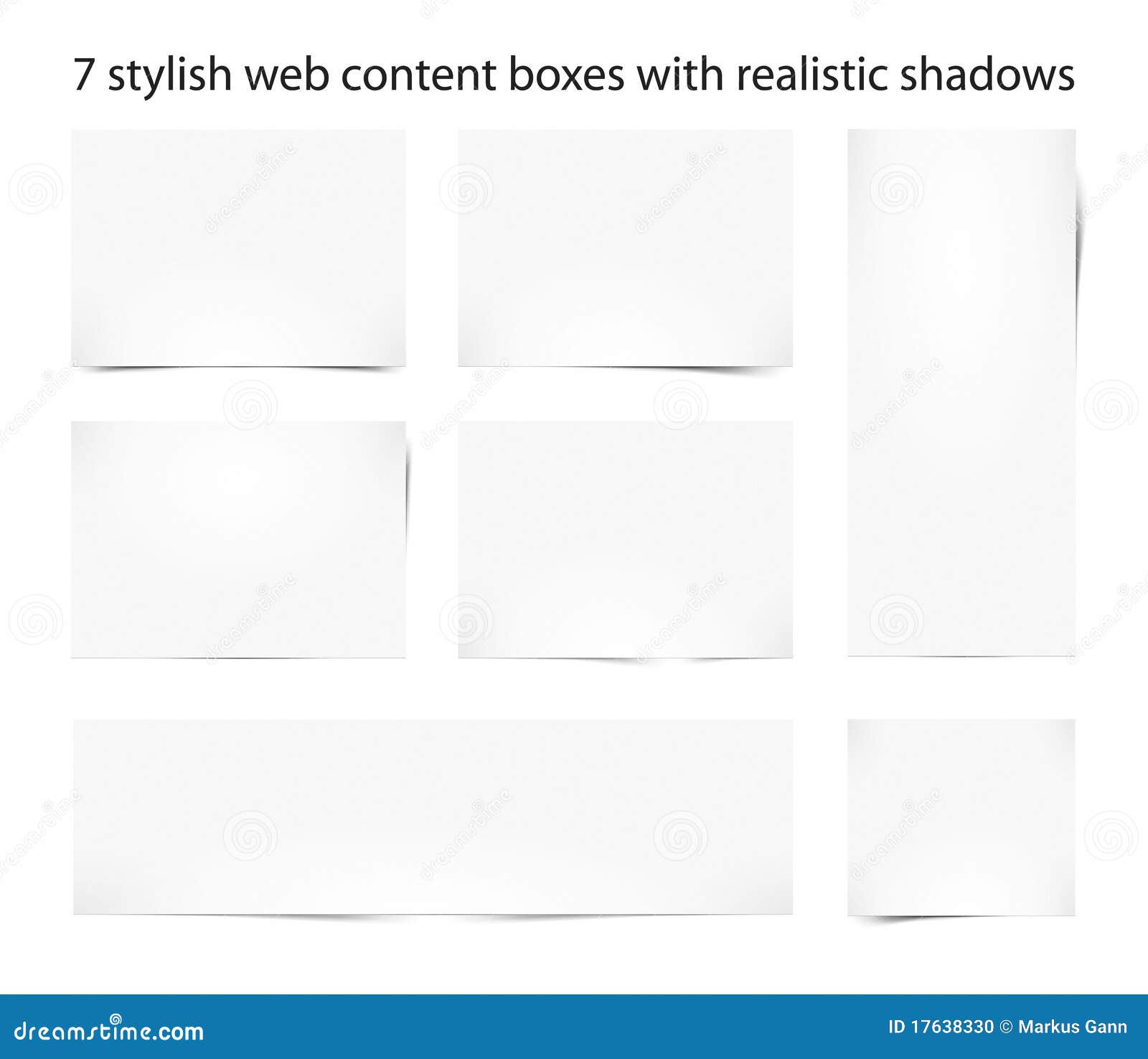 Web content boxes stock illustration. Illustration of isolated - 17638330