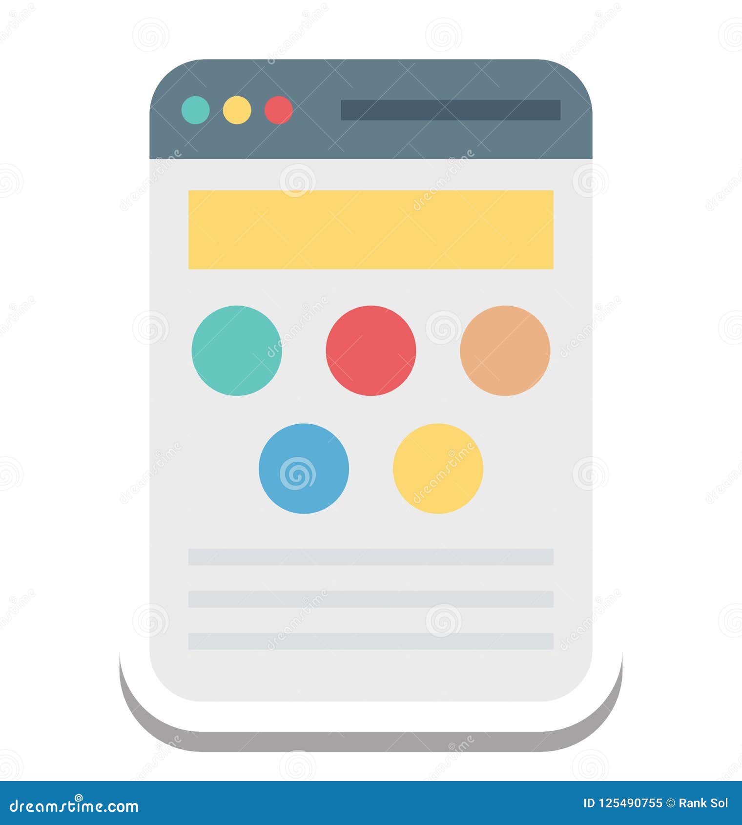 Web Content Vector Icon Editable Stock Illustration - Illustration of ...