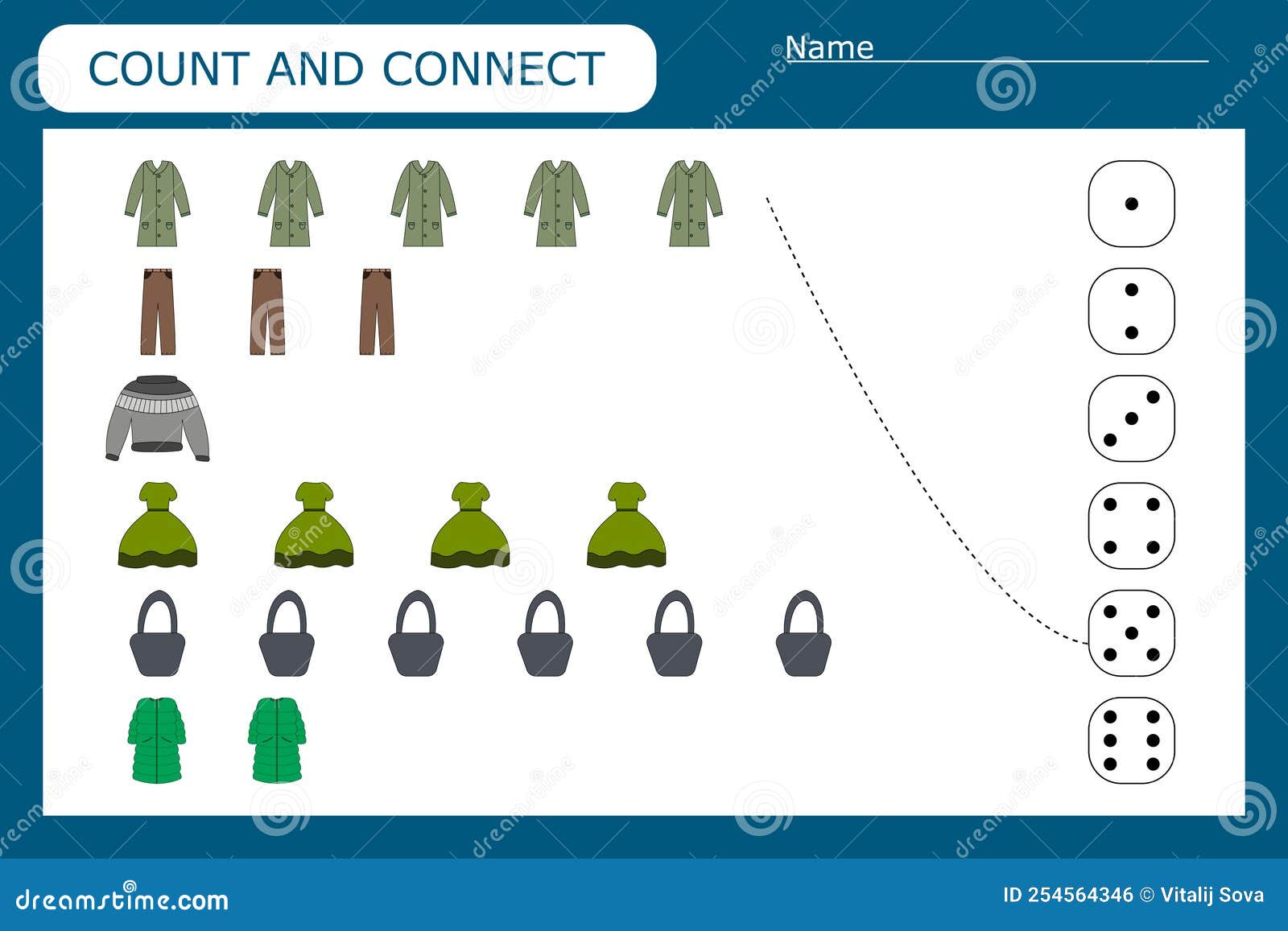Worksheet vector design stock illustration. Illustration of funny ...