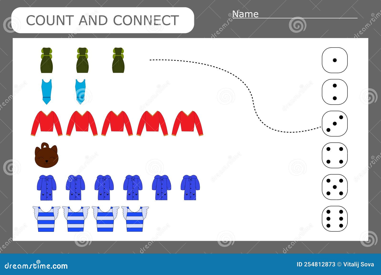 Educational Exercises for Preschool Children Stock Illustration ...