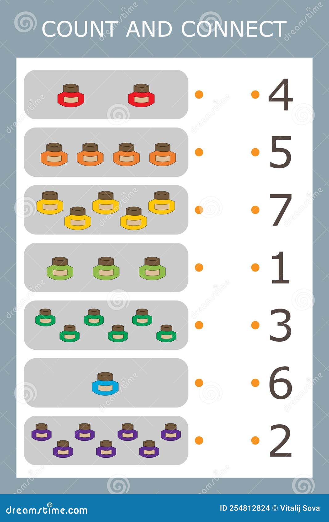 Educational Exercises for Preschool Children Stock Illustration ...