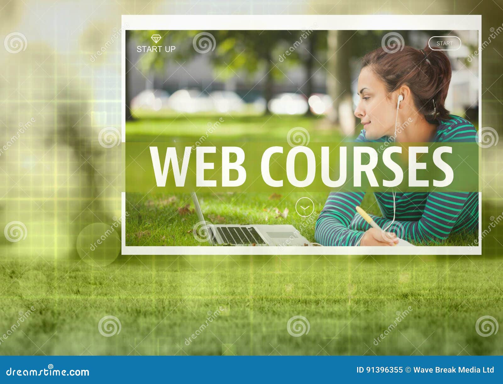 Web courses App Interface stock image. Image of design - 91396355