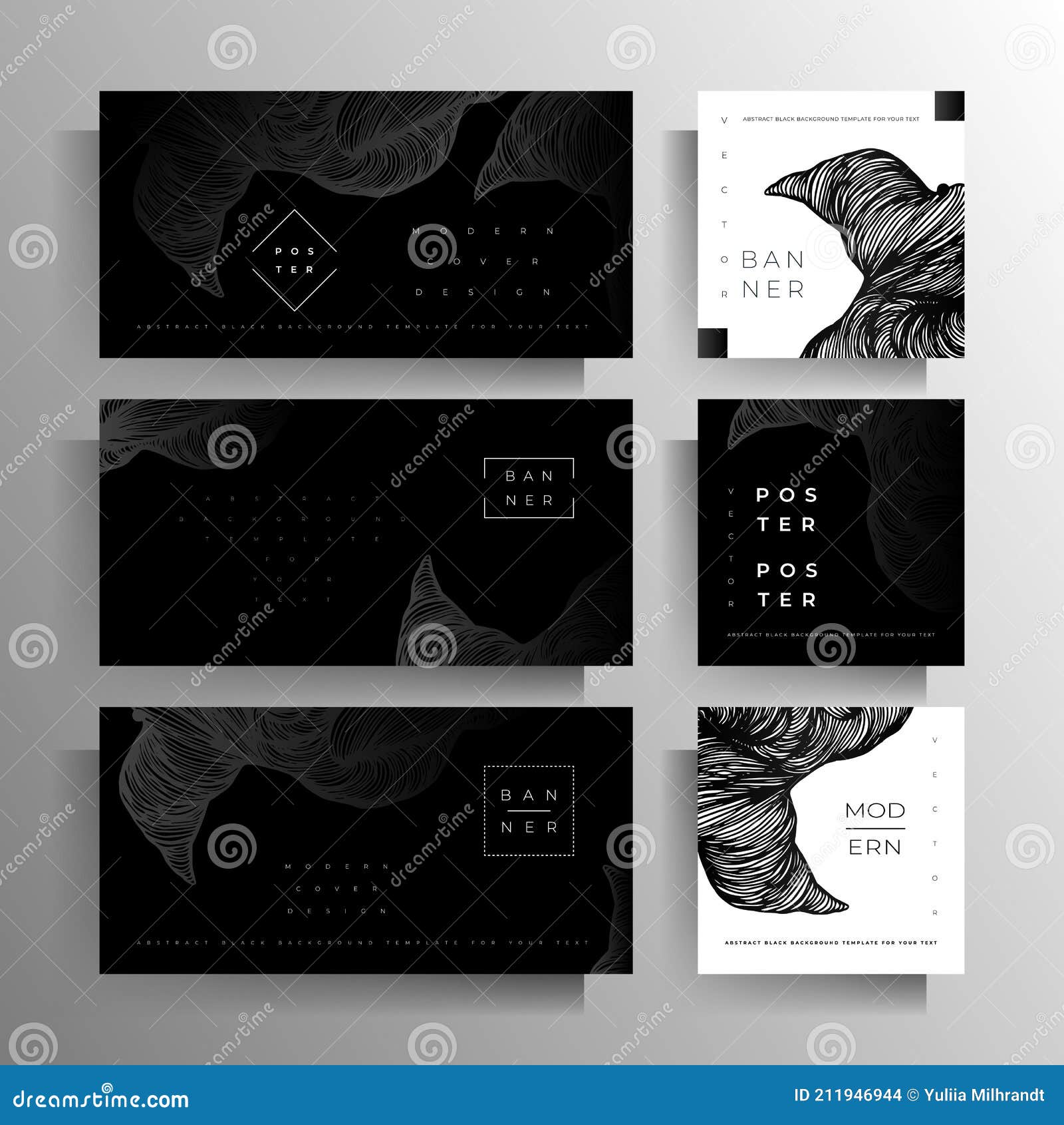 Cover Design for Brochure, Banner, Catalog, Flyer Template Set. Stock ...