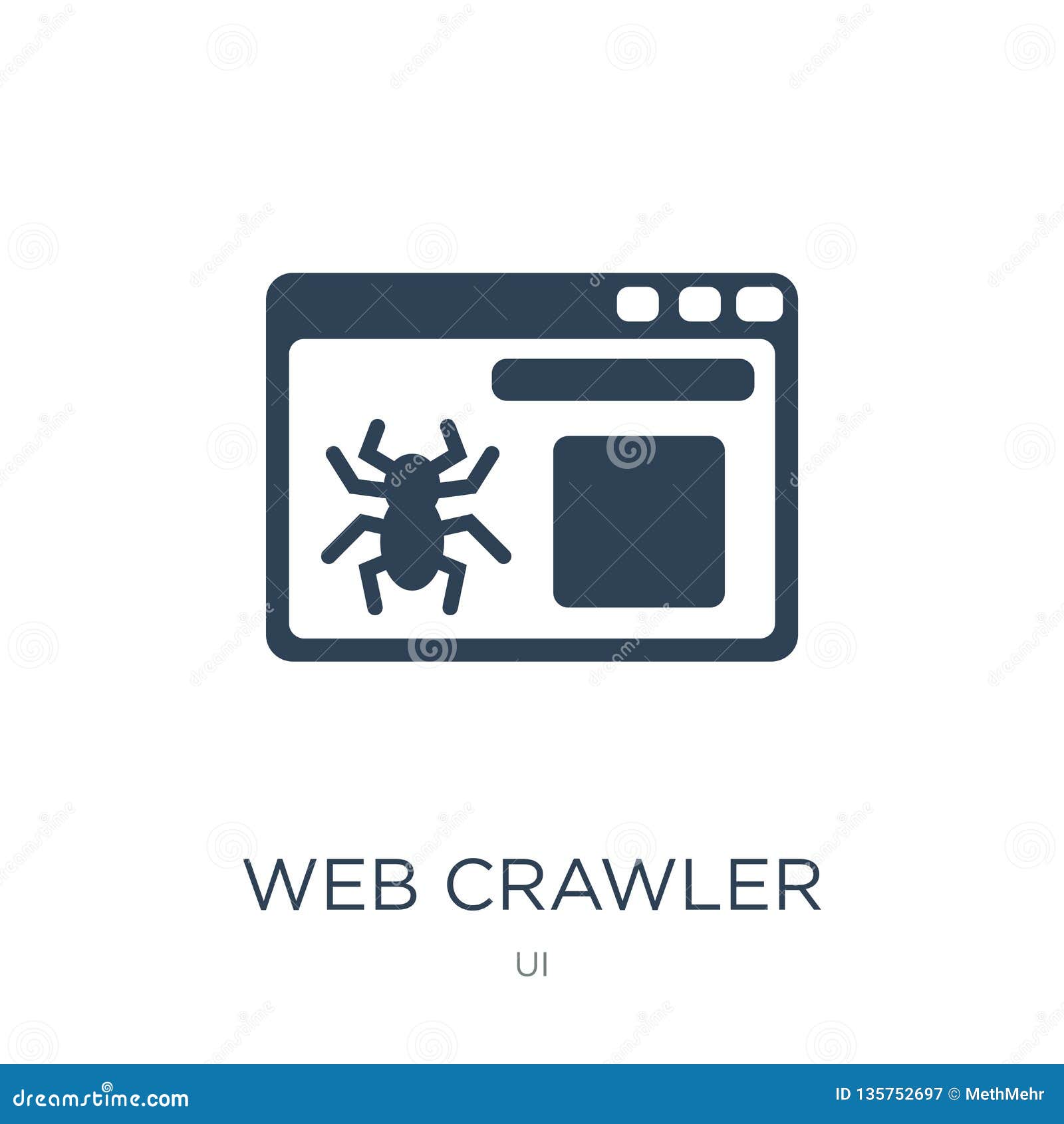 Web Crawler Icon in Trendy Design Style. Web Crawler Icon Isolated on ... Web Crawler Icon in Trendy Design Style. Web Crawler Icon Isolated on ...