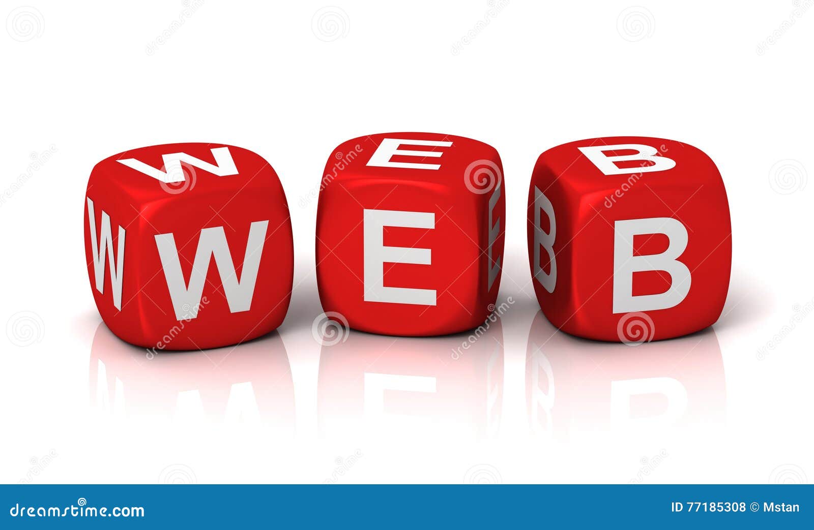 Web Cubes Concept 3d Illustration Stock Illustration - Illustration of ...