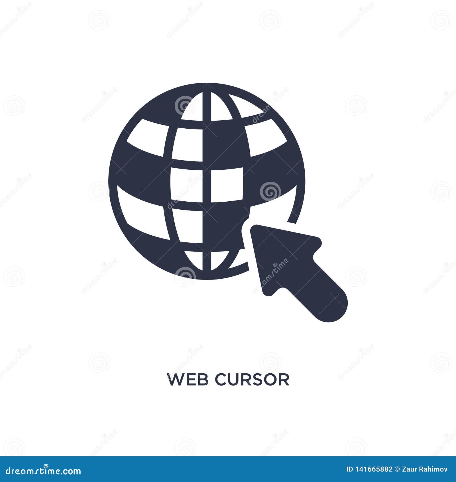 Web Cursor Icon on White Background. Simple Element Illustration from ...