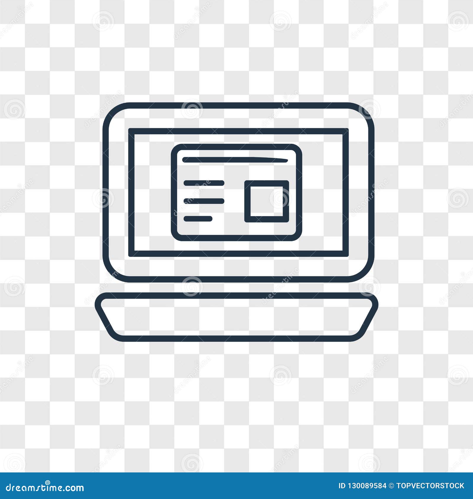 Web De Vector Linear Icon Isolated on Transparent Background, we Stock ...