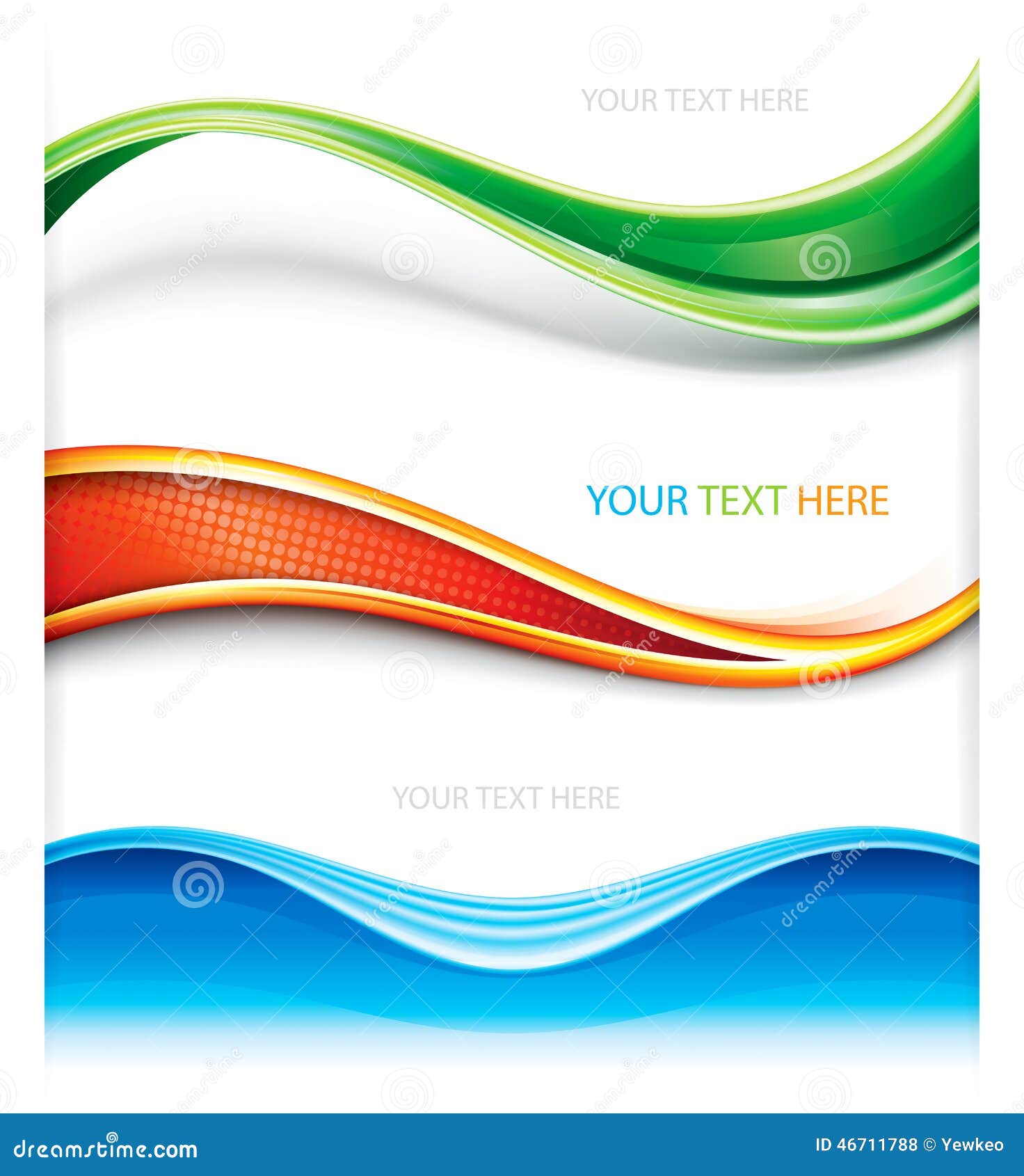 Web Decoration Banner stock vector. Illustration of digital - 46711788