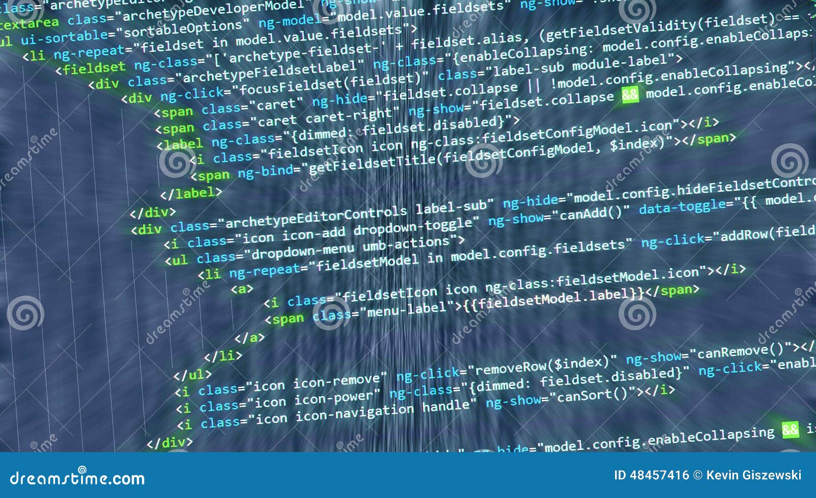 Web Del HTML Di Codice Macchina Di Internet Illustrazione di Stock ...