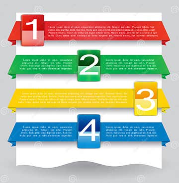 Web Design Banner for Website with Numbers Stock Vector - Illustration ...