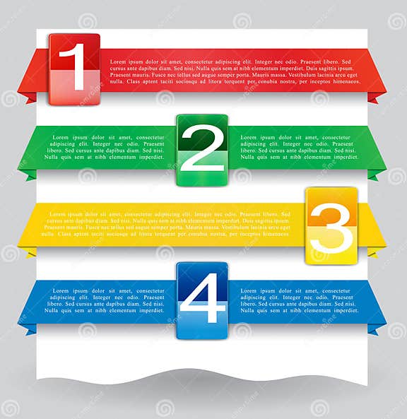 Web Design Banner for Website with Numbers Stock Vector - Illustration ...