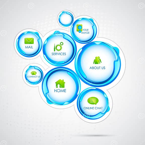 Web Design Bubble stock vector. Illustration of abstract - 24842357