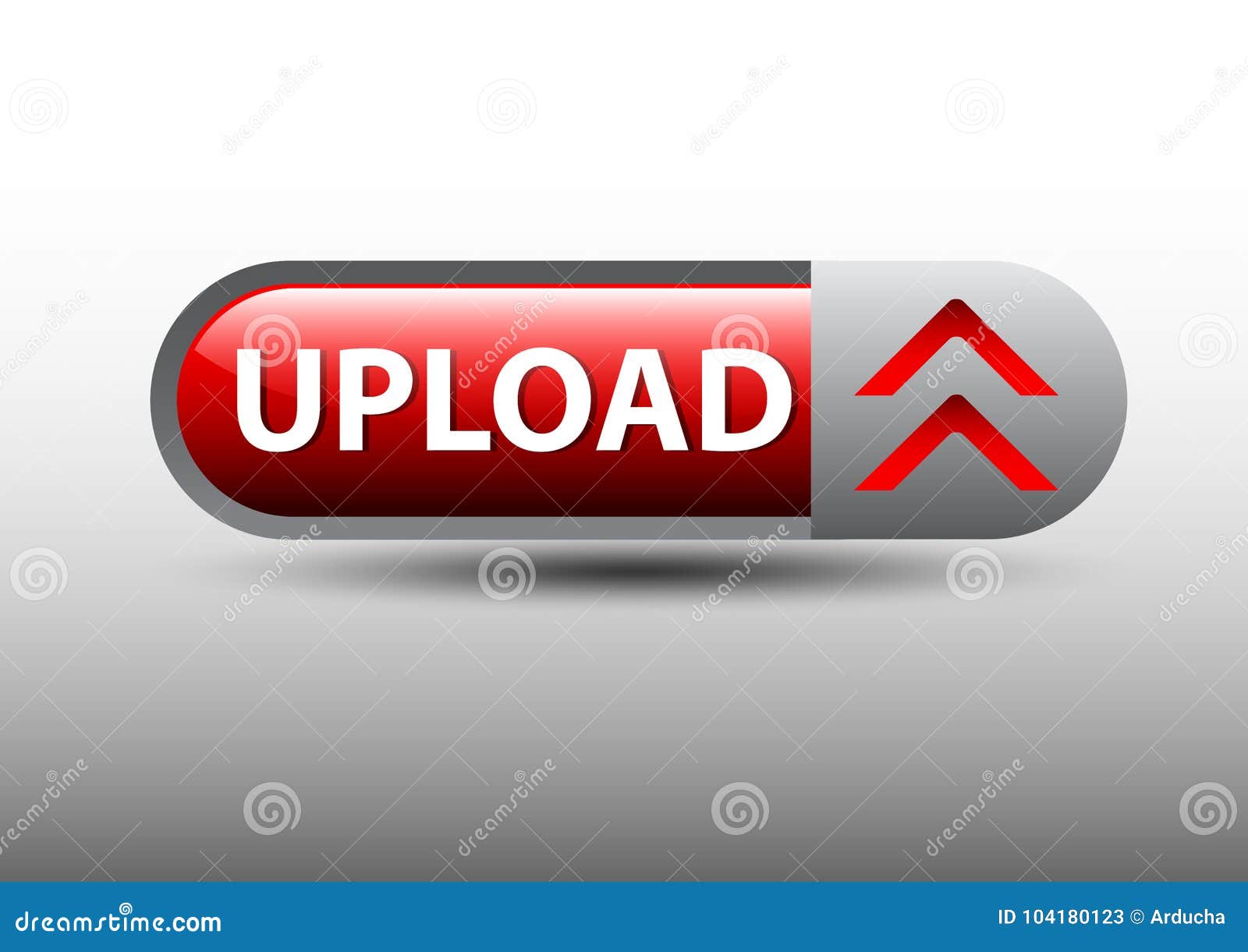 Upload Buttons Symbol Icon Banner Stock Vector - Illustration of ...