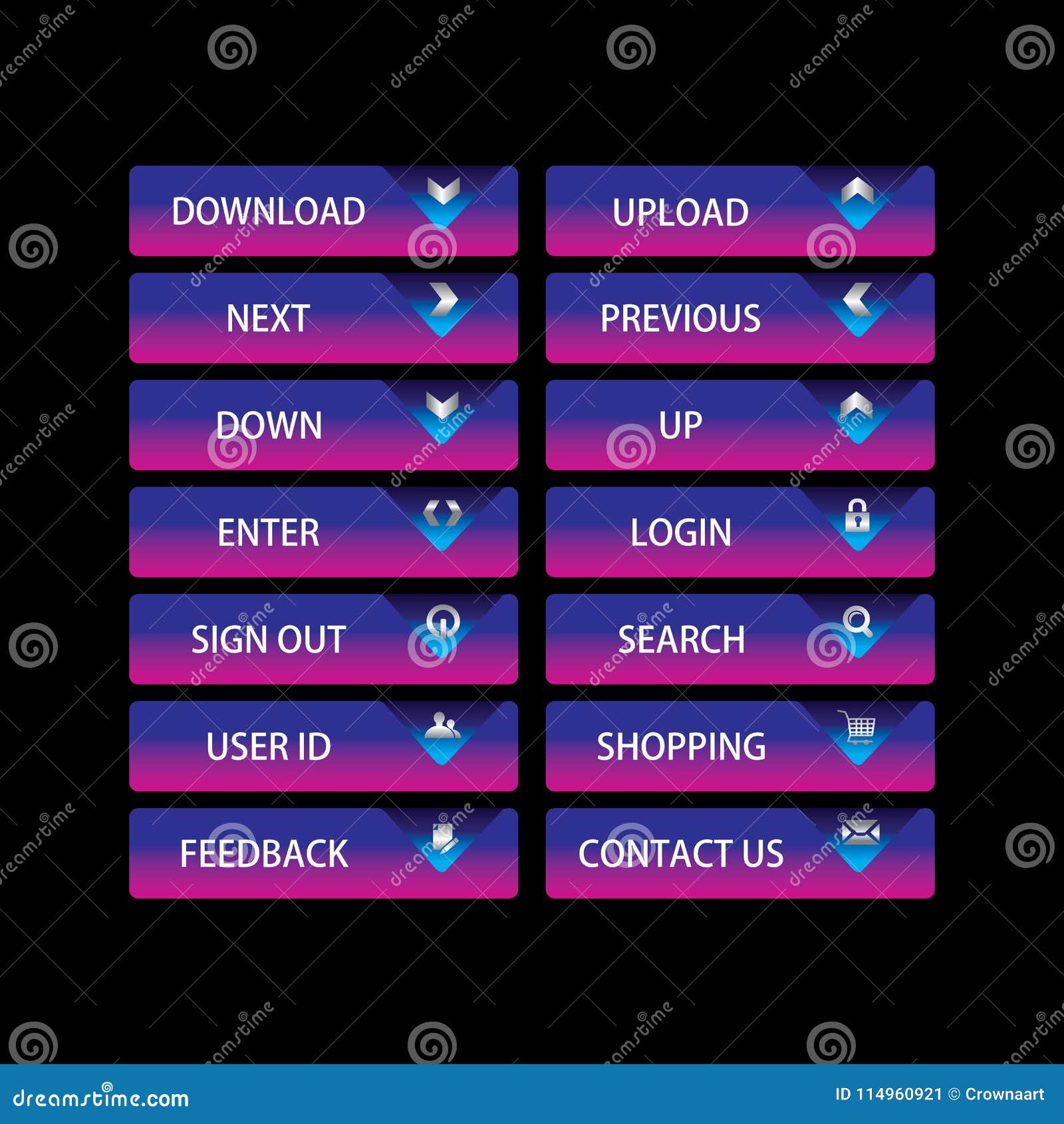 Web Design buttons Theme stock illustration. Illustration of global - 114960921