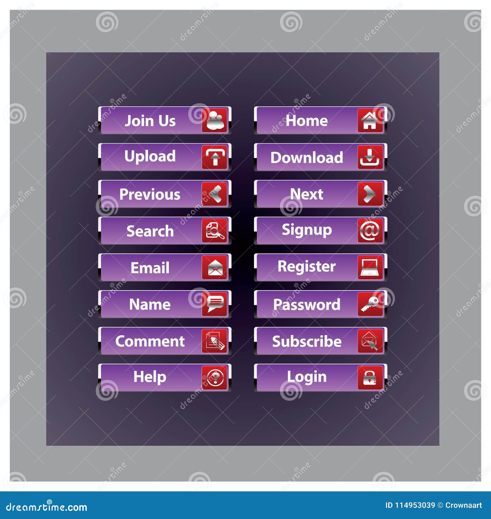 Web Design buttons Theme stock illustration. Illustration of global - 114953039