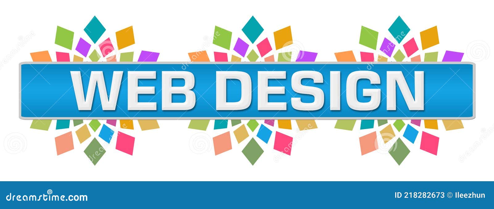 Web Design Colorful Circular Blue Bar Stock Illustration - Illustration ...