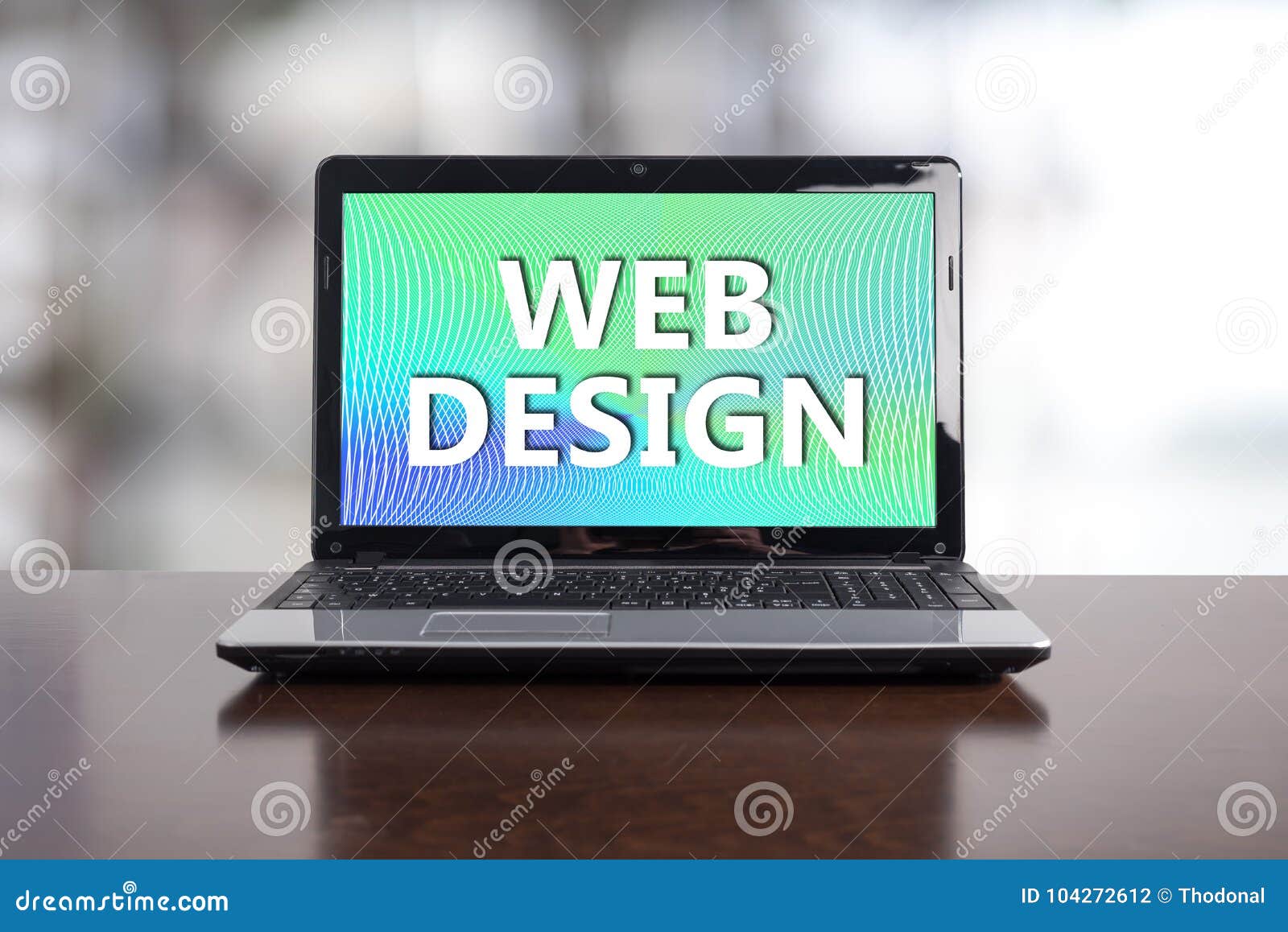 Web Design Concept on a Laptop Stock Photo - Image of creative, ideas ...