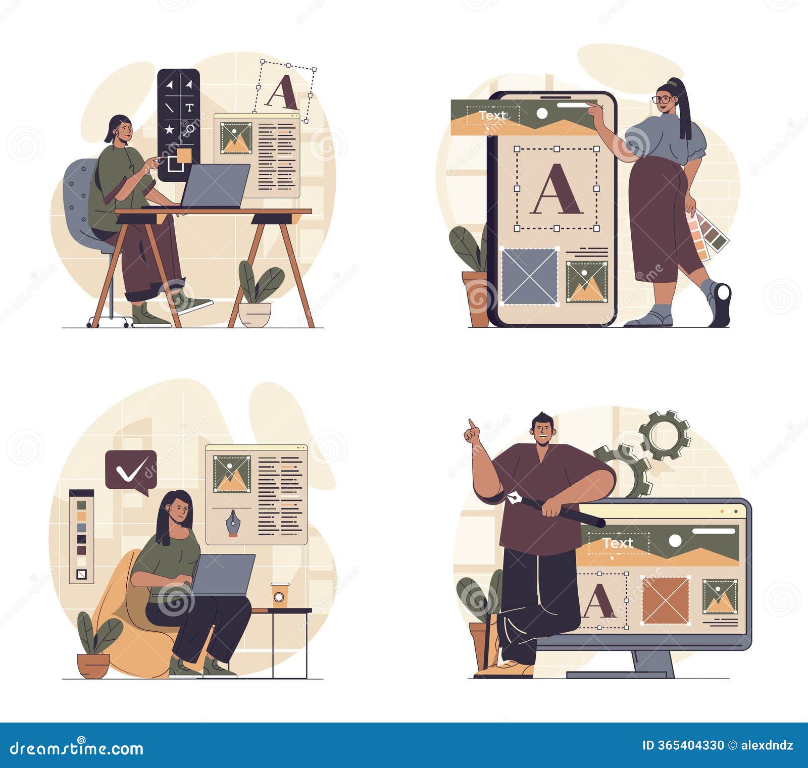 3D Wireframe Layout Cartoon Vector | CartoonDealer.com #11143109