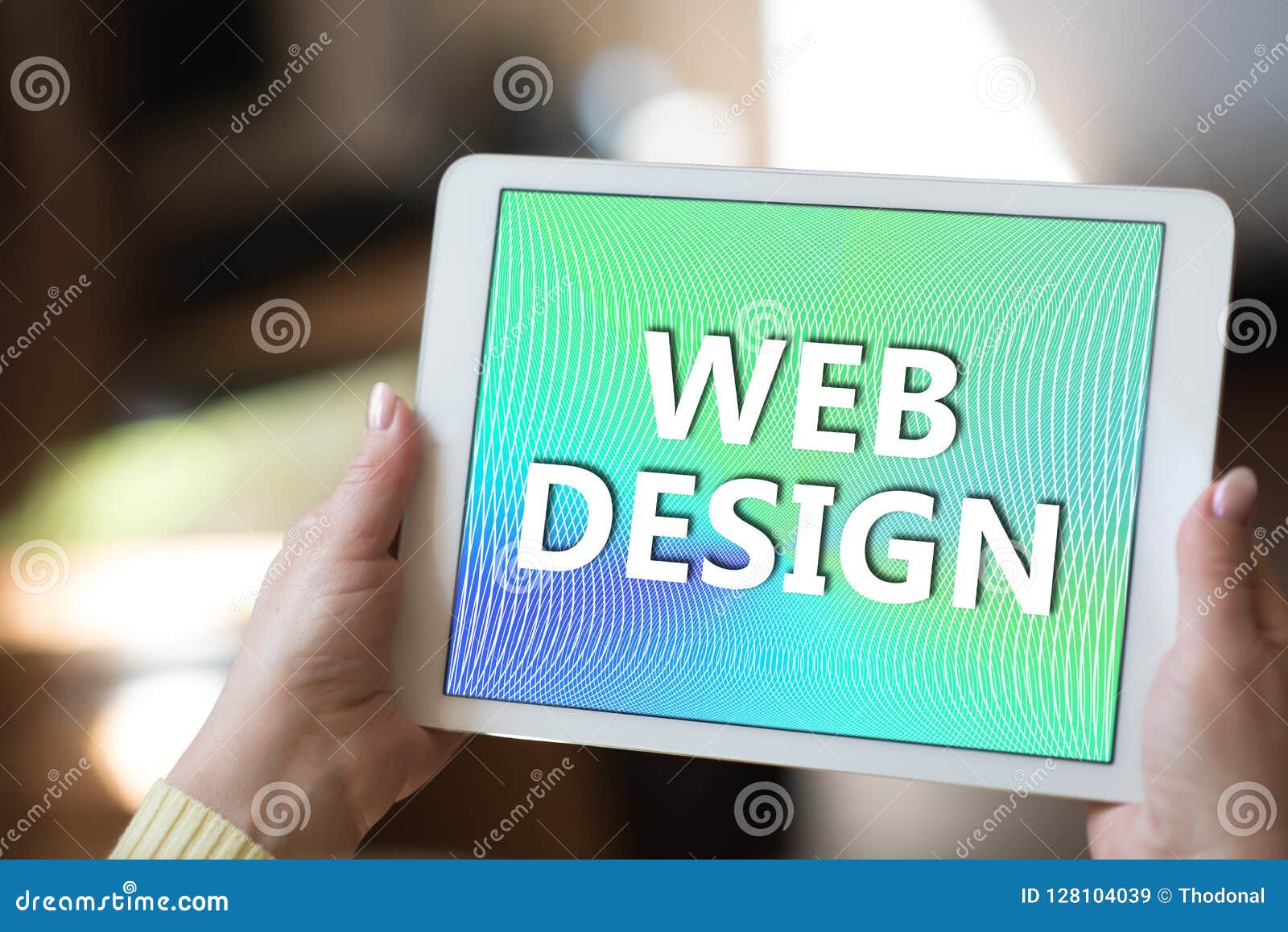 Web Design Concept on a Tablet Stock Image - Image of site, tablet ...