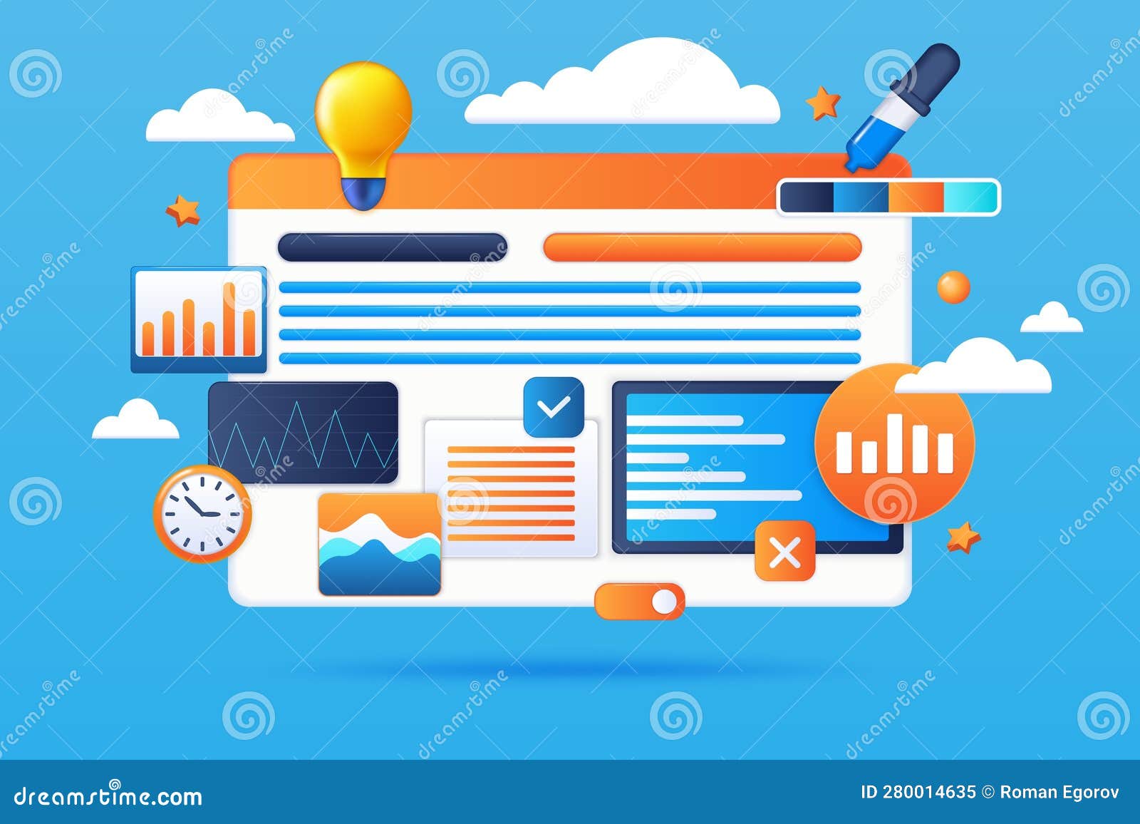 Screen Redesign Icon Color Outline Vector | CartoonDealer.com #230577121