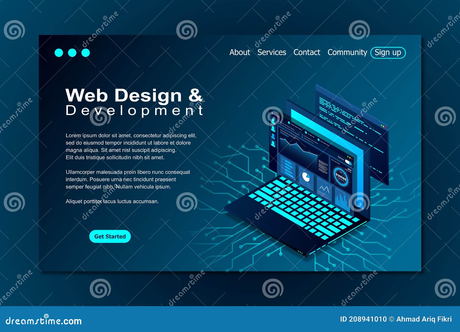 Web Design and Development Vector Isometric Illustrations. Web Design ...