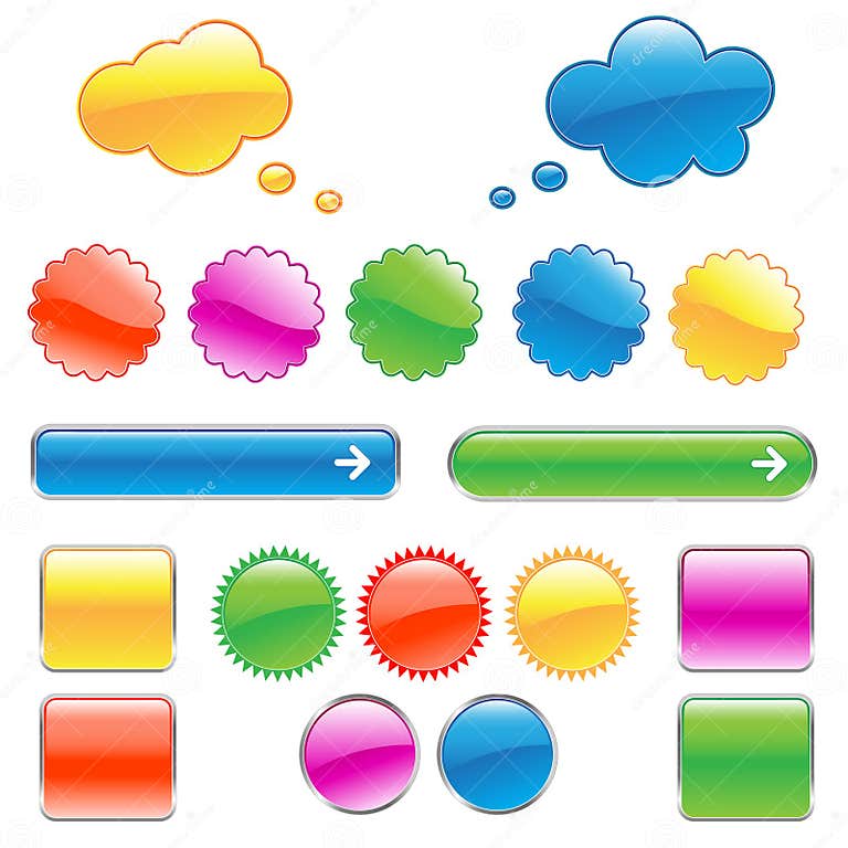 Web design elements stock vector. Illustration of simple - 13376839