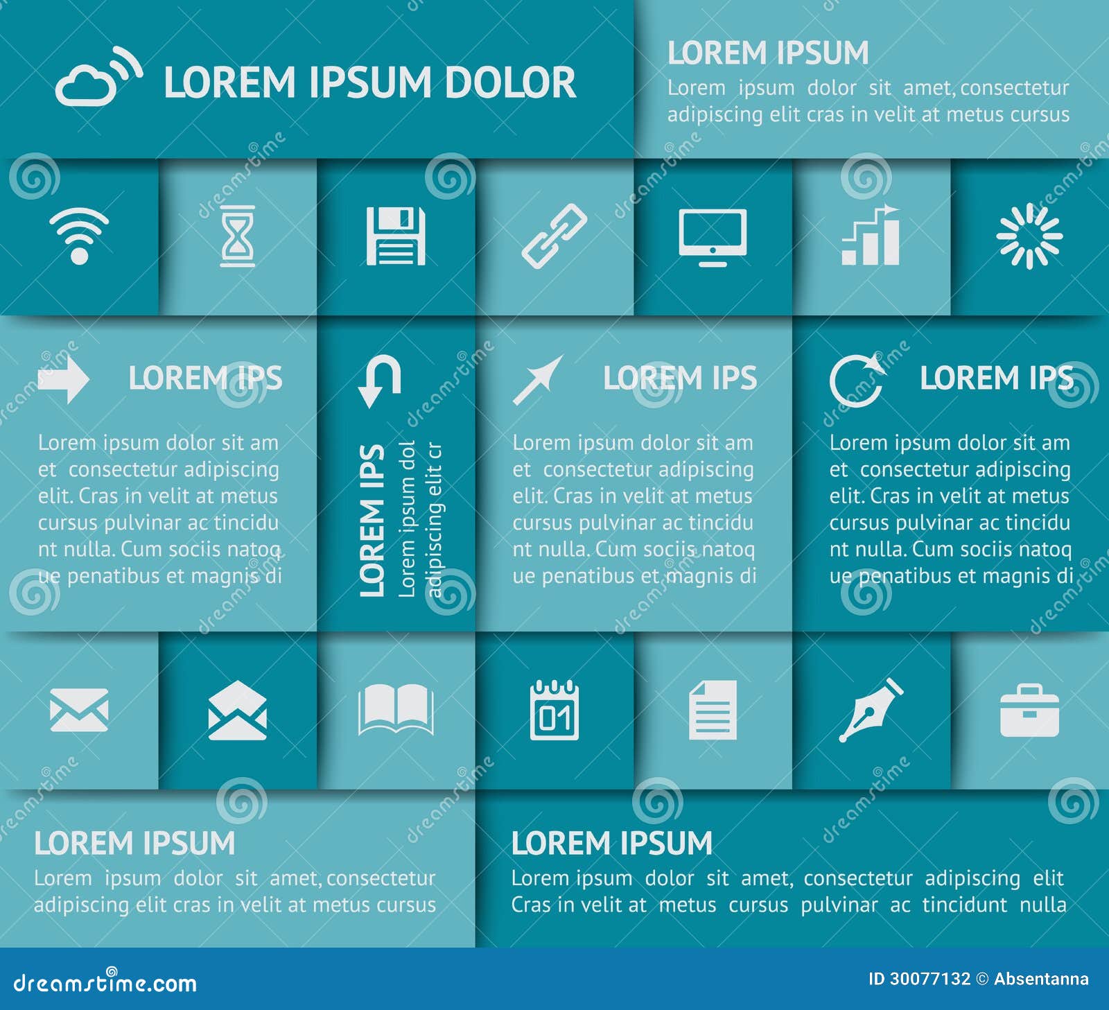 Web design elements stock vector. Illustration of computer - 30077132