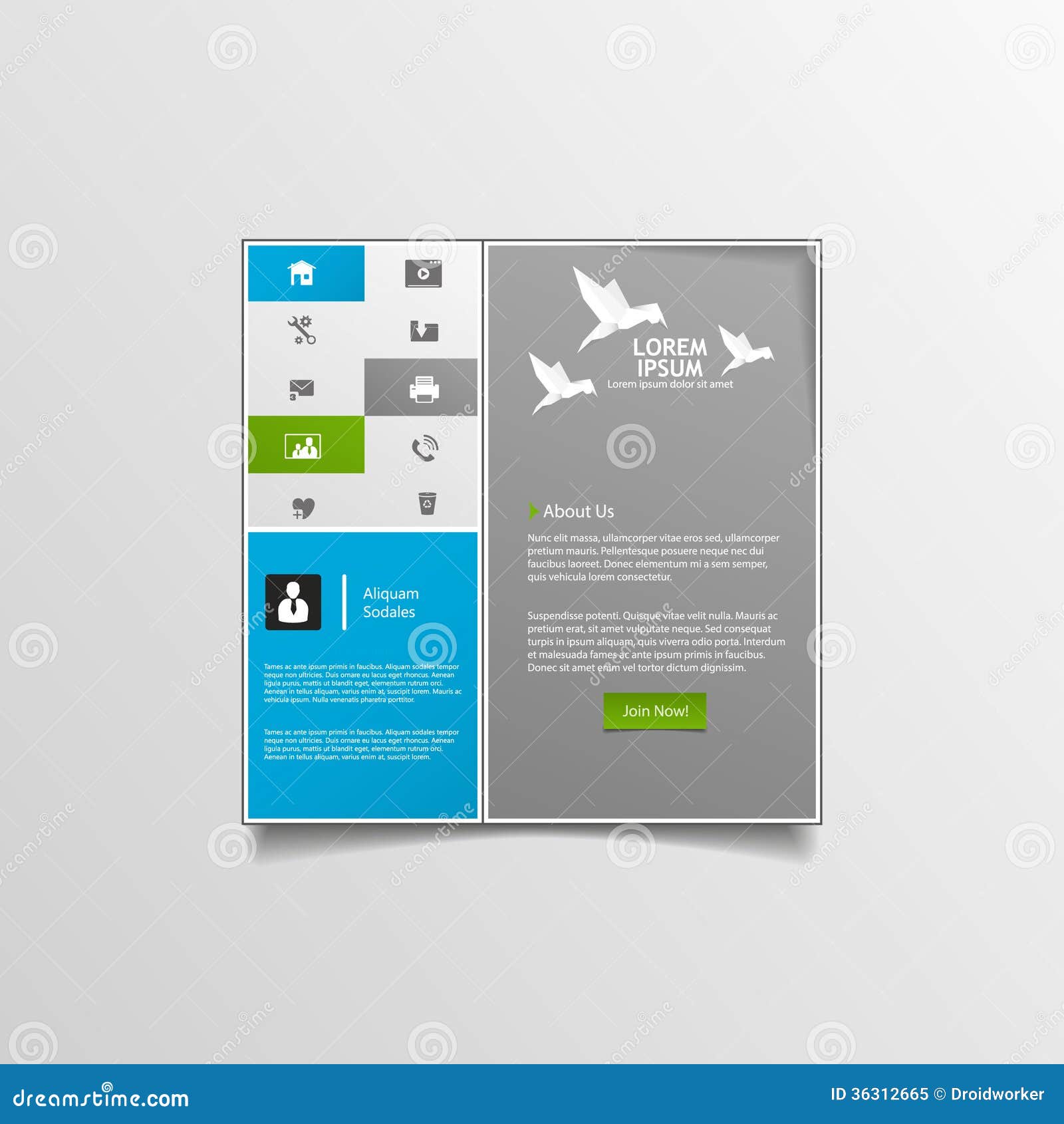 Web Design Elements. Templates for Website. Stock Vector - Illustration ...