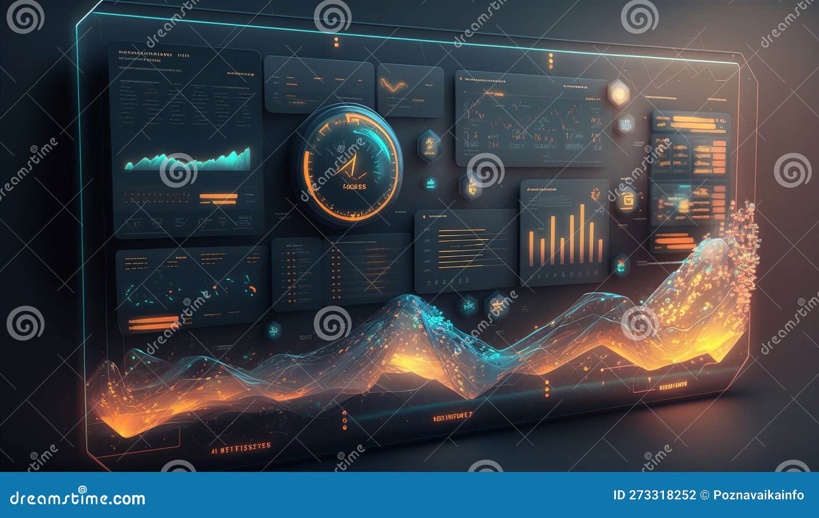 Web Design Expense, Investment Tracking Dashboard Futuristic Technology ...