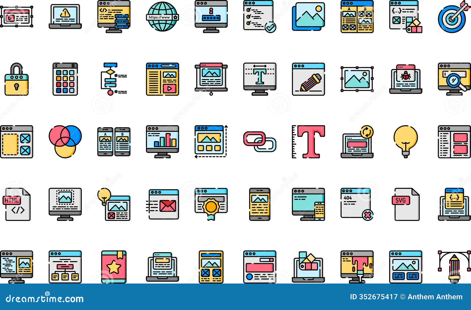 Web-design High-Quality Vector Icons Collection with Editable Stroke ...