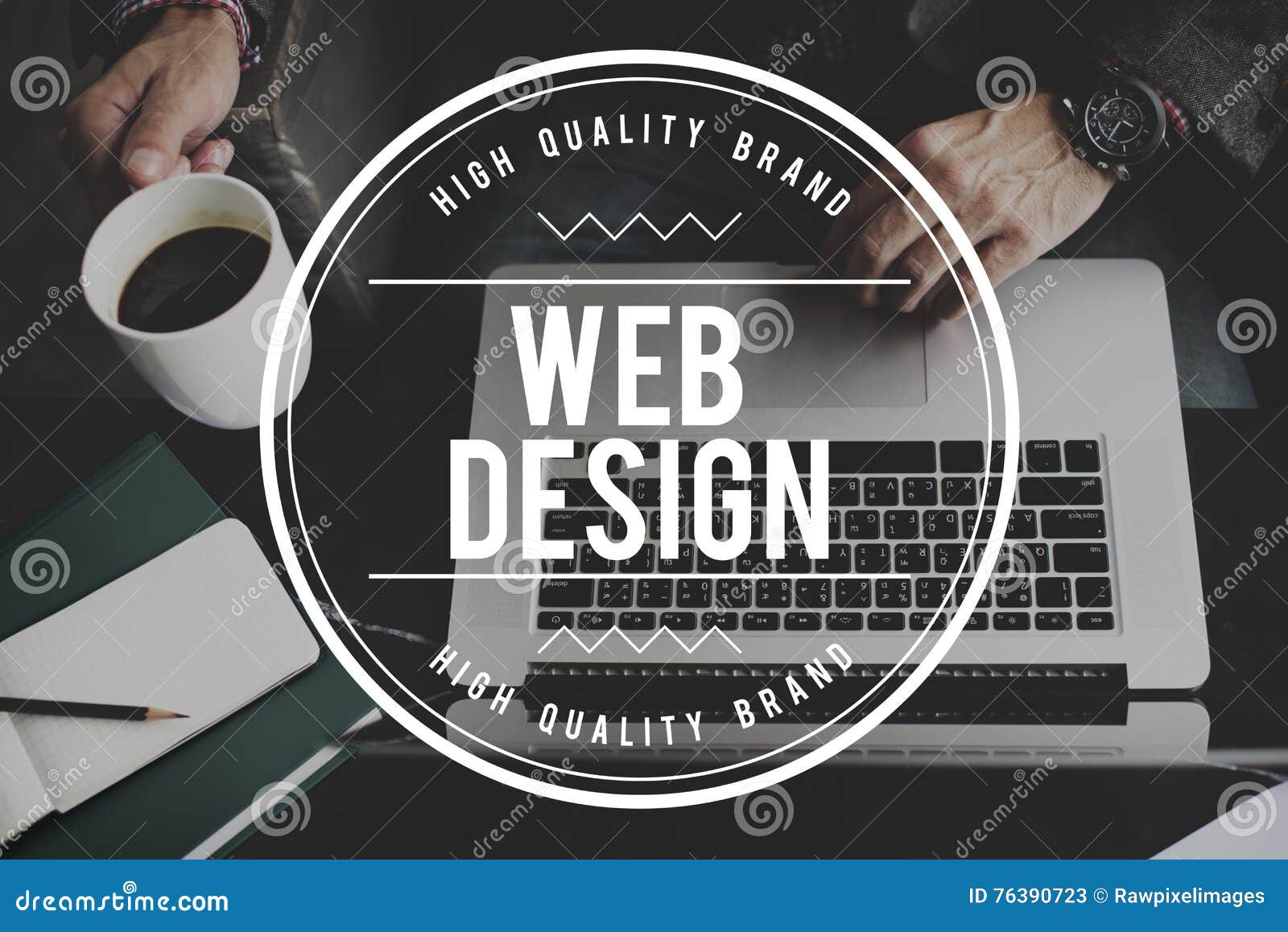 Web Design Homepage Digital Notebook Connection Concept Stock Image ...