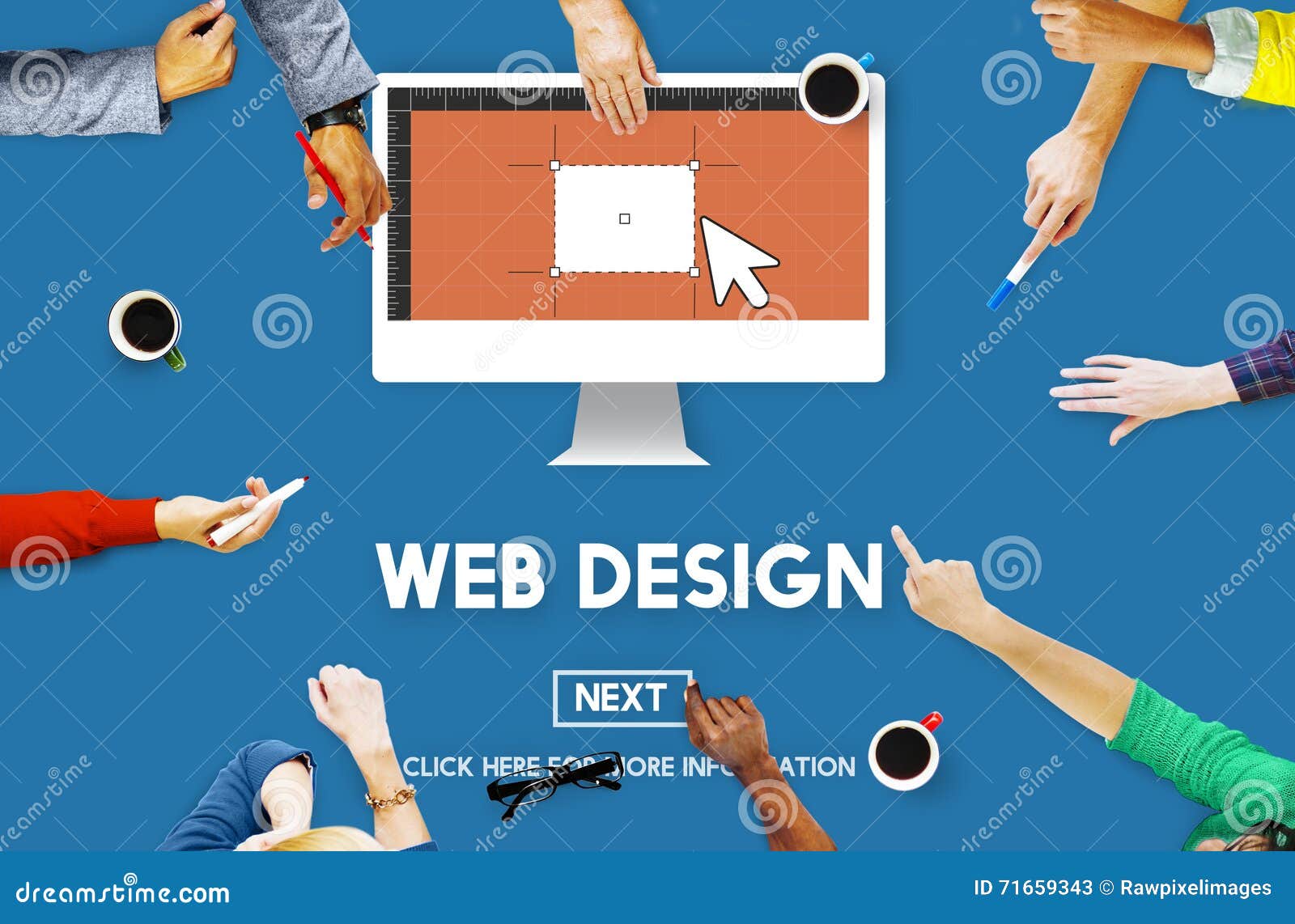 Web Design Homepage Internet Layout Software Concept Stock Illustration ...